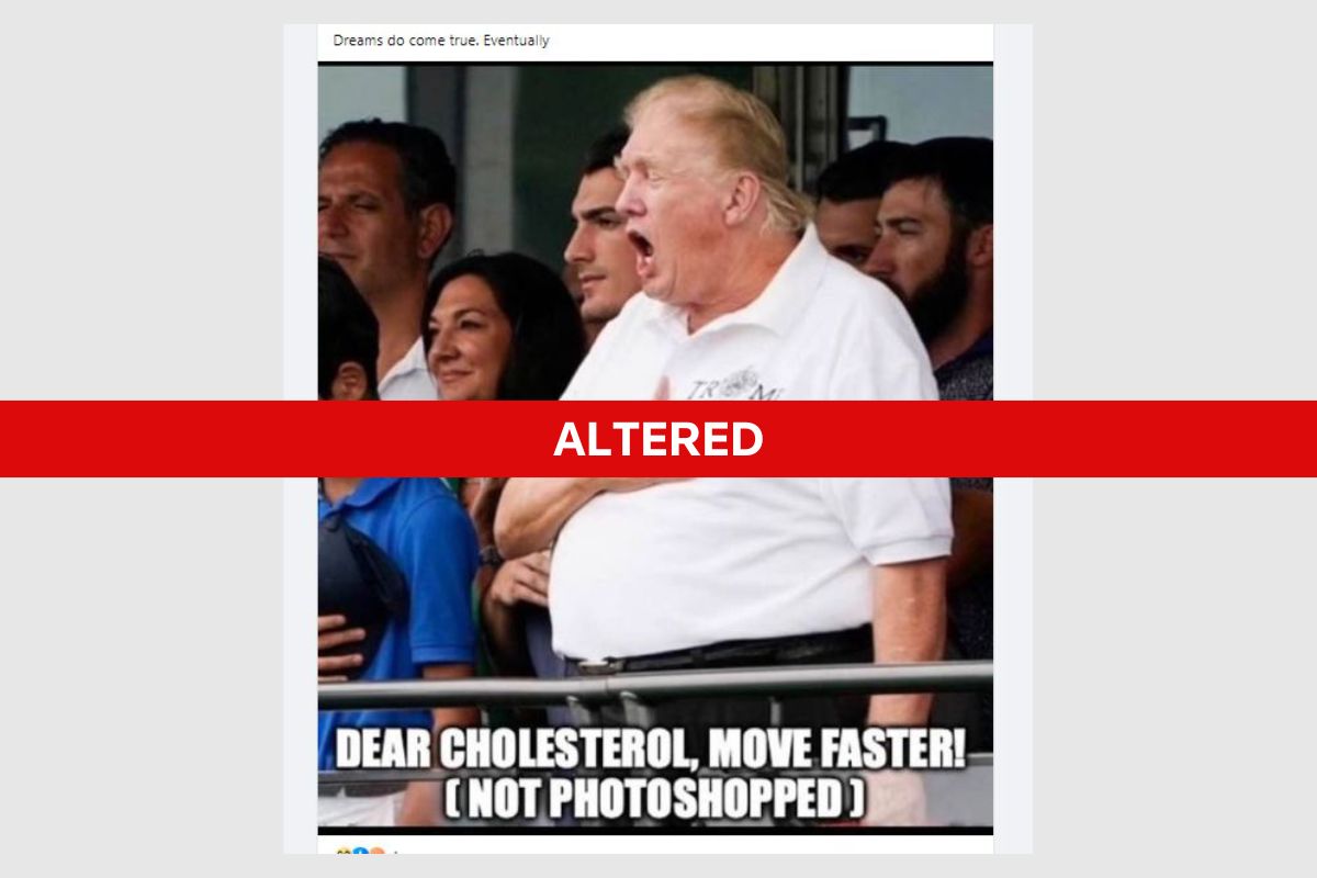 Fact Check: Image of Trump with hand on chest is altered | Reuters