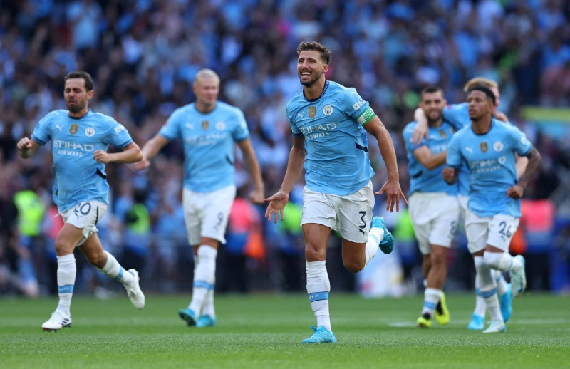Man City beat Man United on penalties to win Community Shield | Reuters