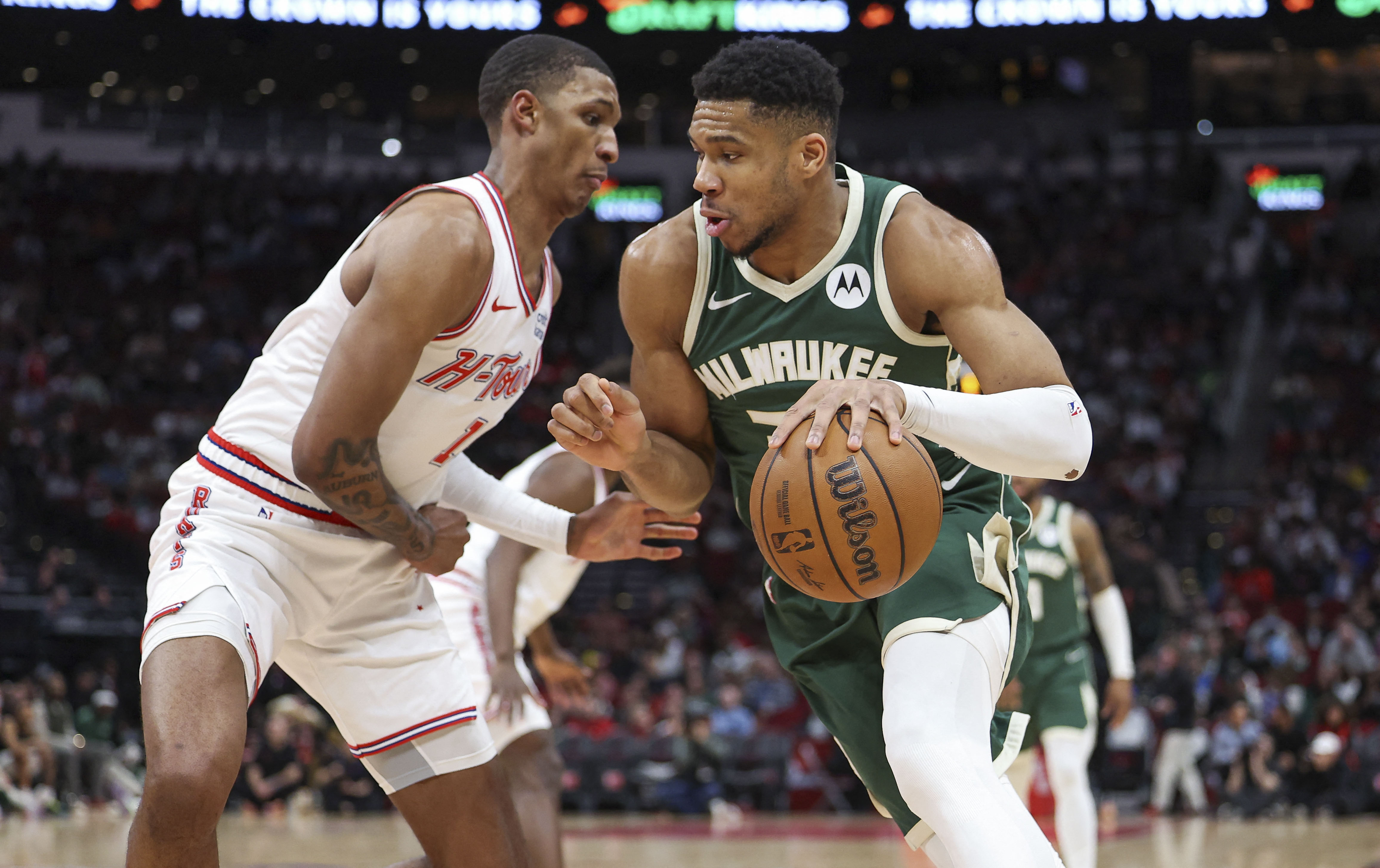 Despite Giannis Antetokounmpo's big night, Bucks fall to Rockets | Reuters