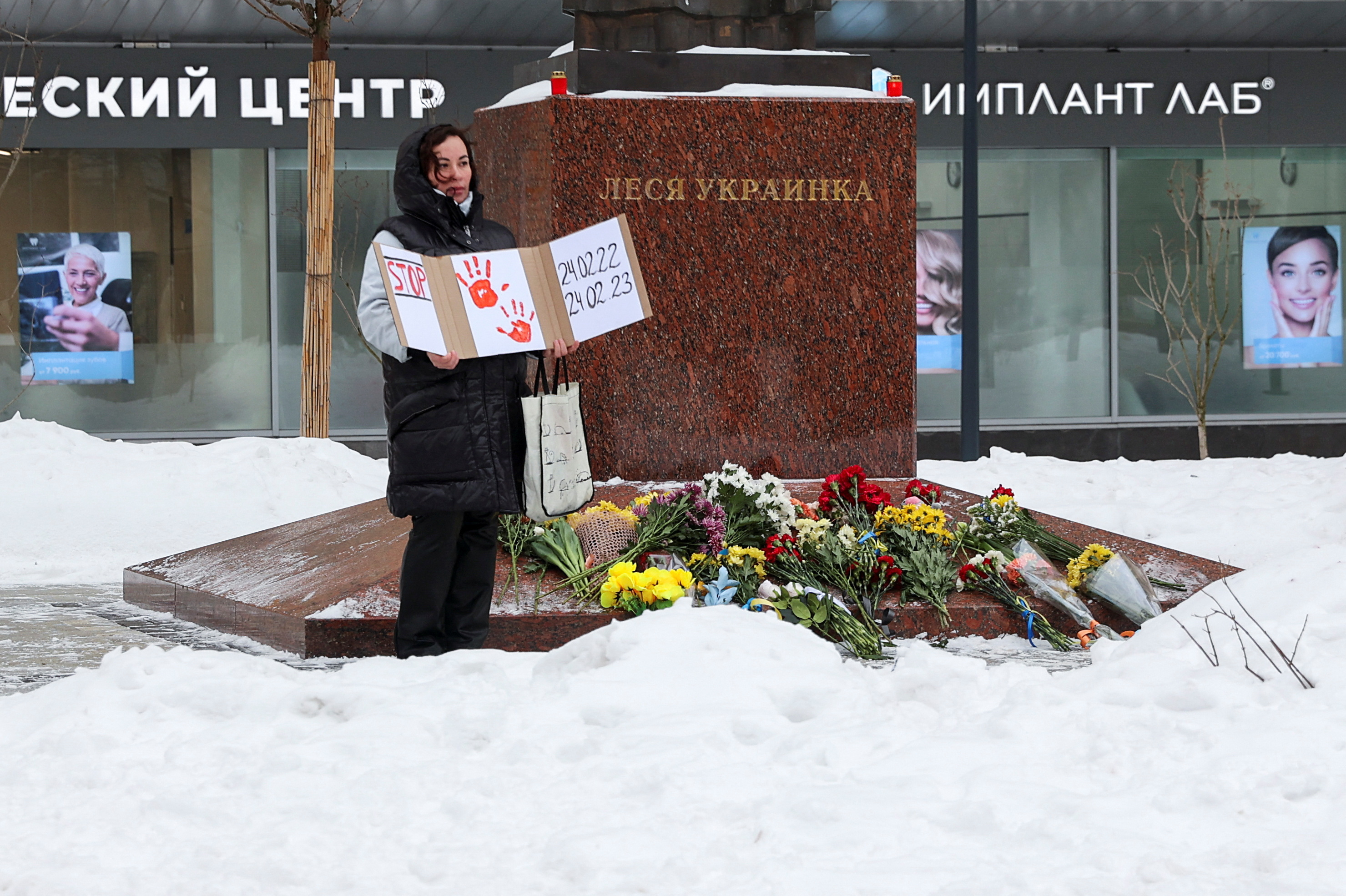 In Moscow one year on, a mixture of defiance and some sadness over ...