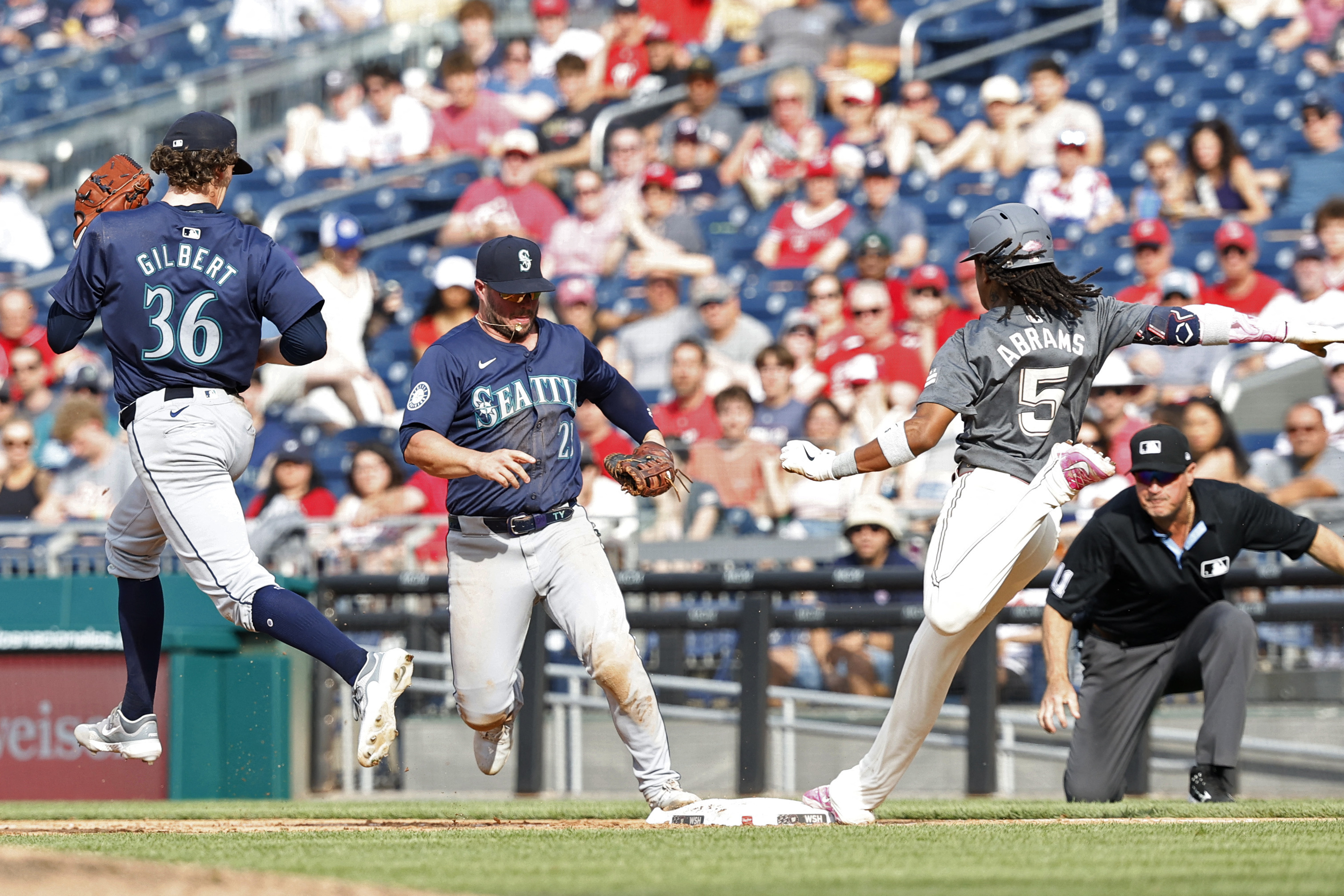 Trevor Williams, Nationals relievers too much for slumping Mariners ...