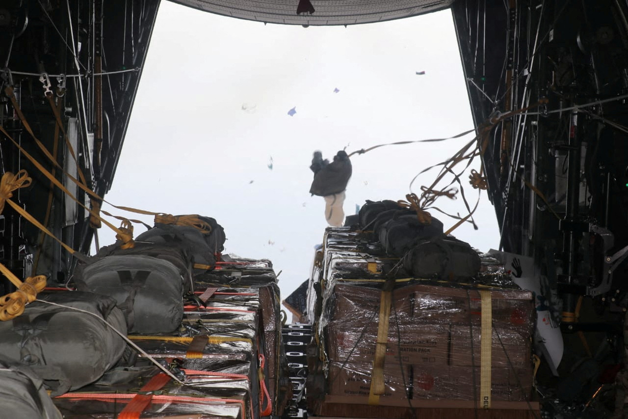 US makes its first Gaza aid airdrop as mediators to seek truce deal ...