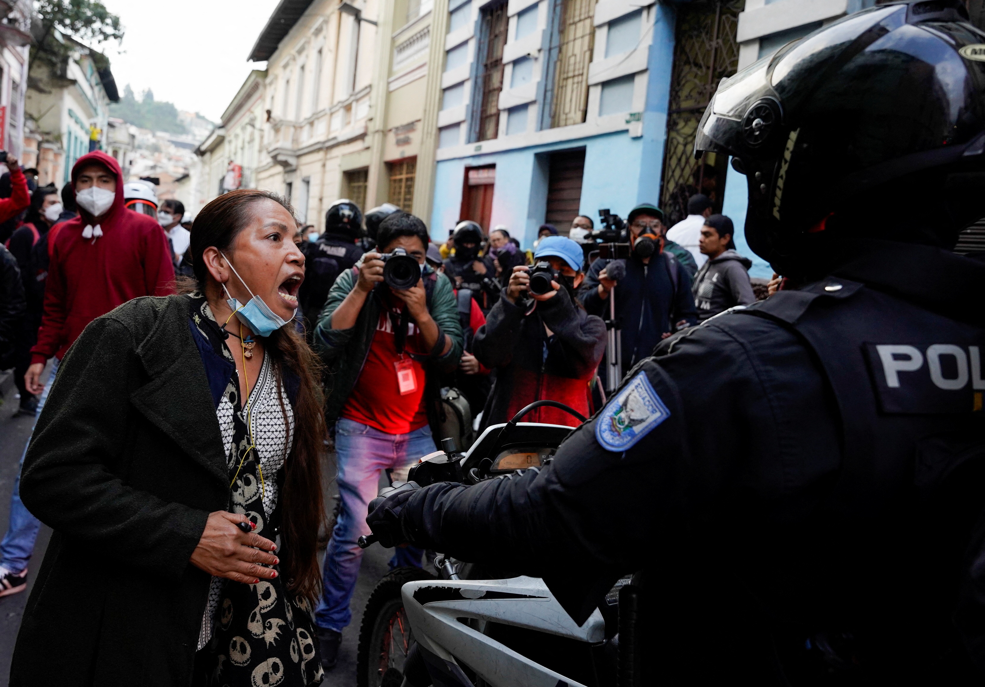 Indigenous groups in Ecuador block roads to protest economic policies ...