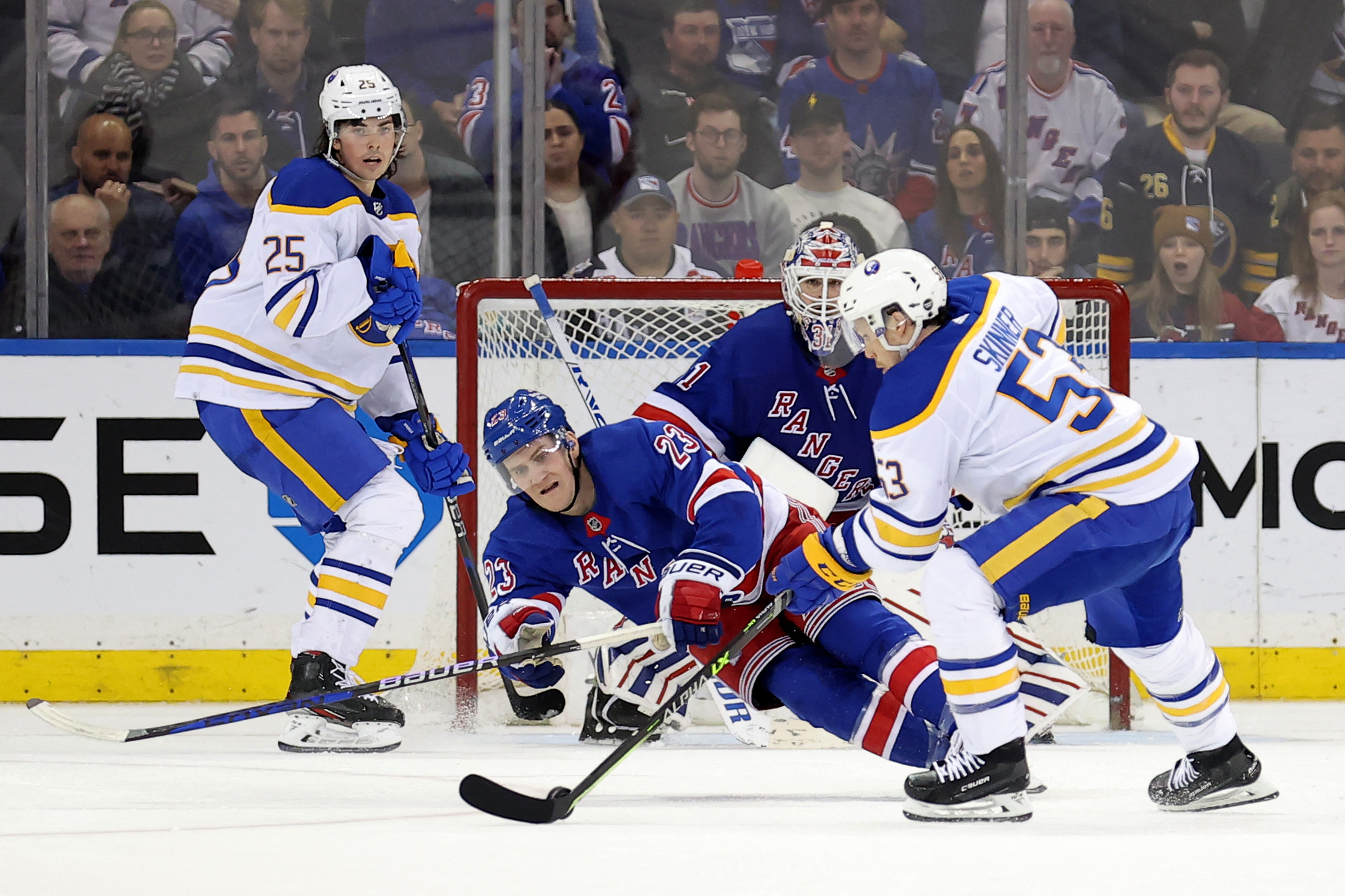 Sabres keep playoff hopes alive by beating Rangers in shootout | Reuters