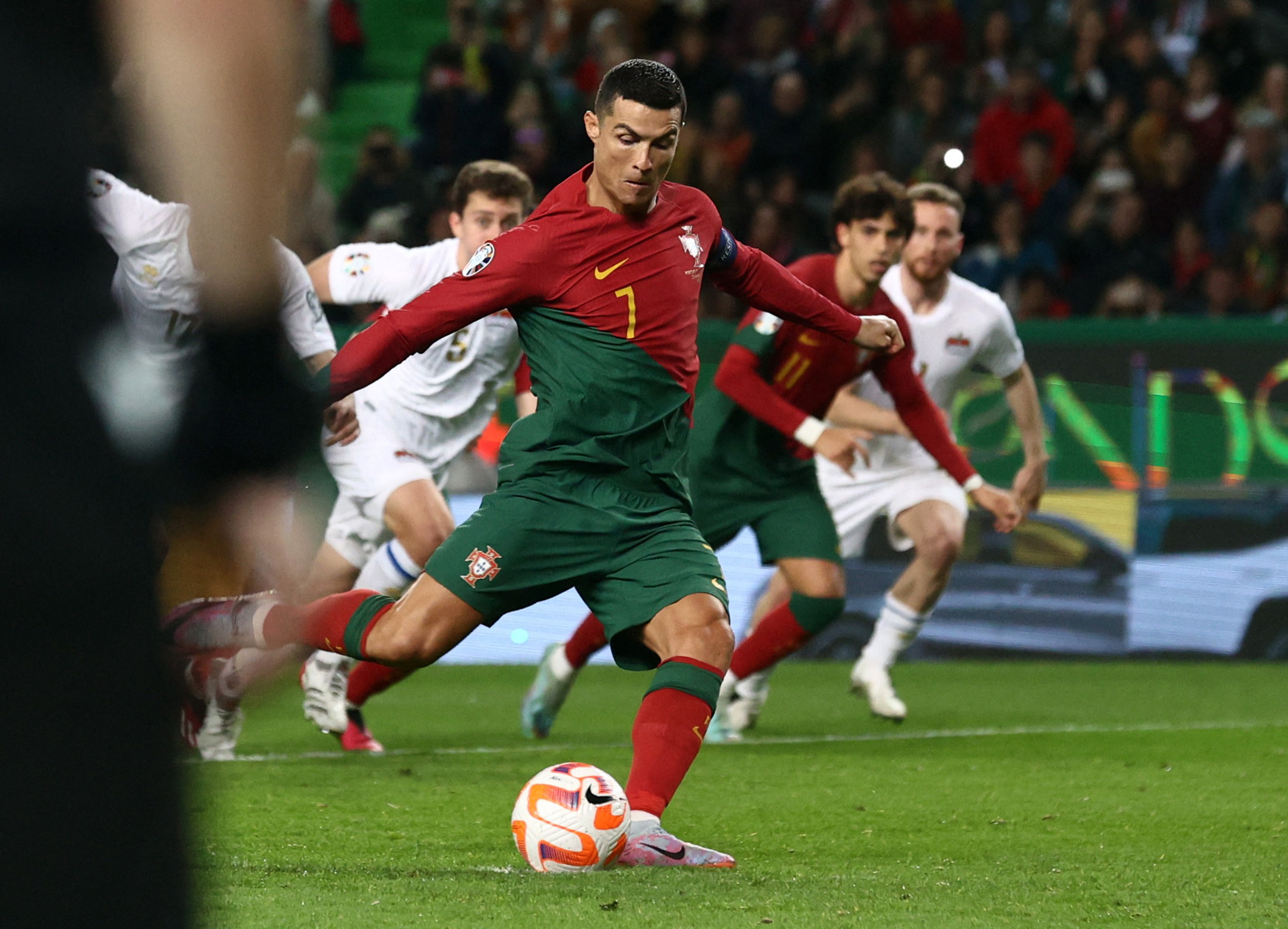 Ronaldo Nets Twice On Milestone Appearance Reuters Ronaldo Nets Twice On Milestone Appearance Reuters