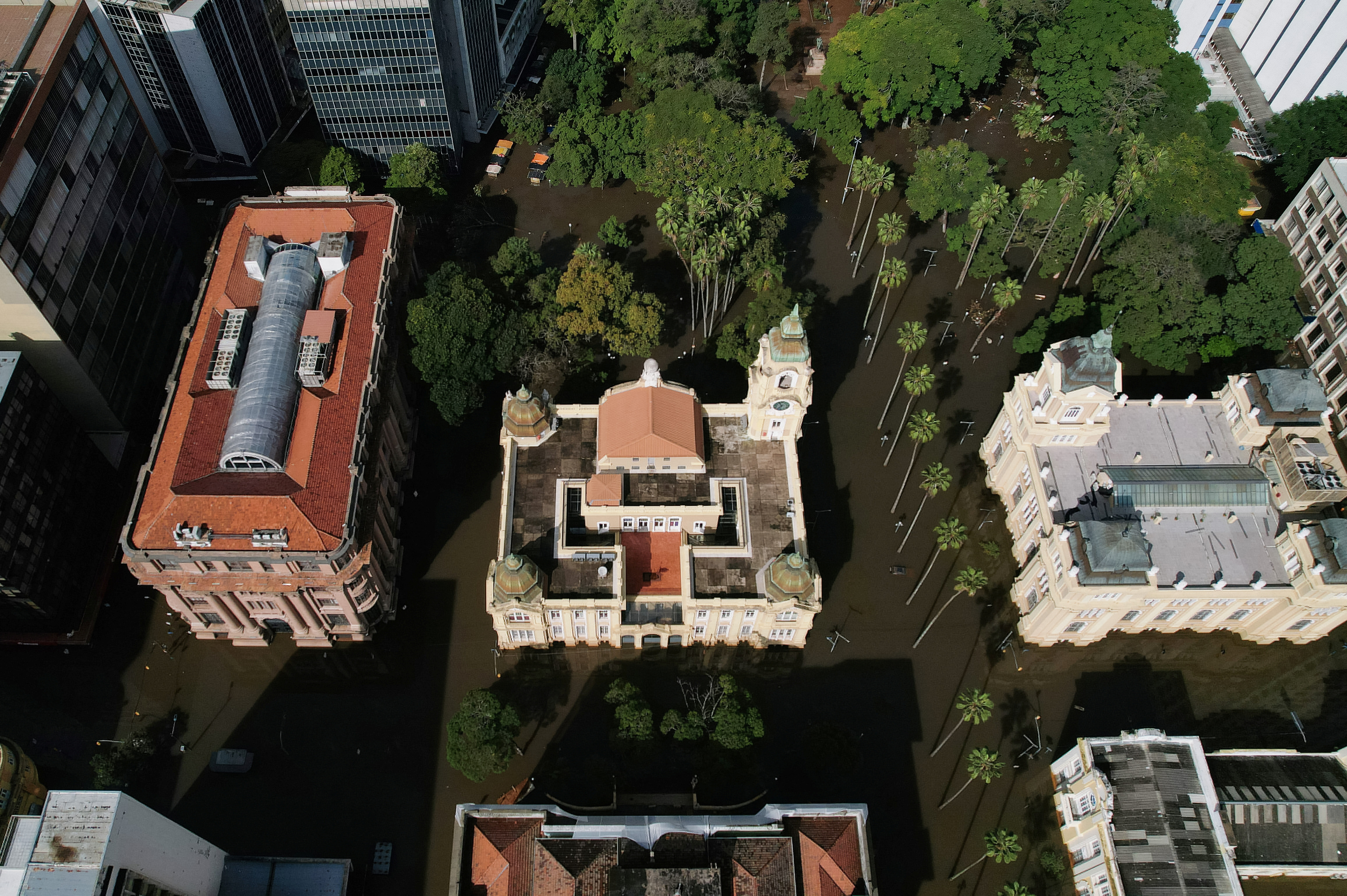 Stunning aerial photos show devastating scale of flooding in Brazil ...