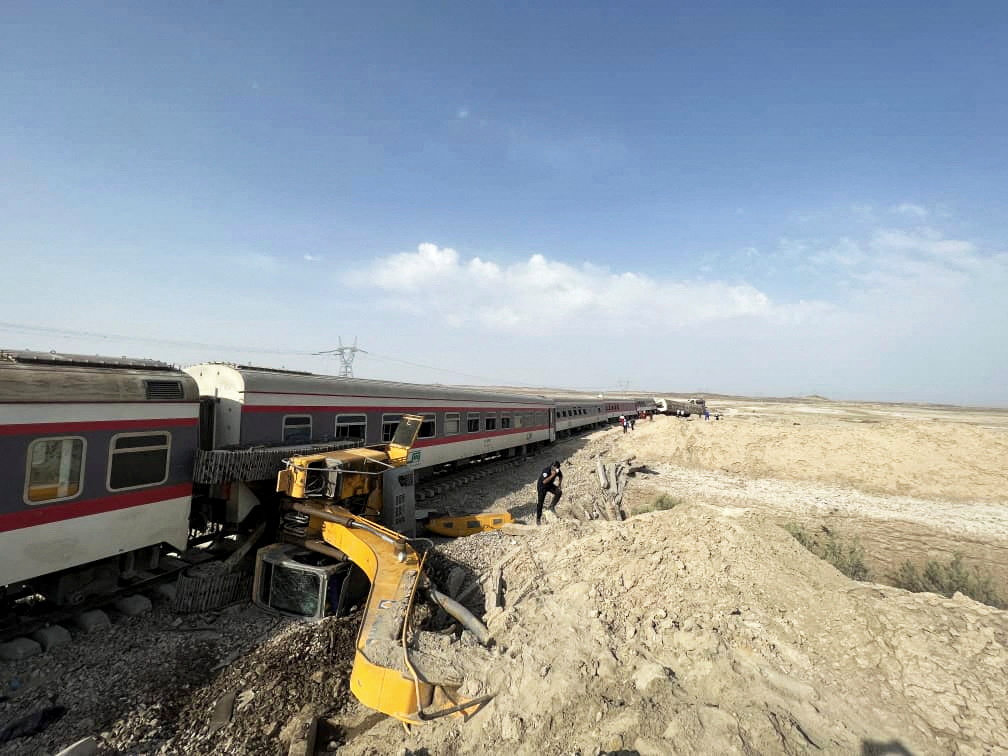 Iran train derails after excavator collision, at least 18 dead | Reuters