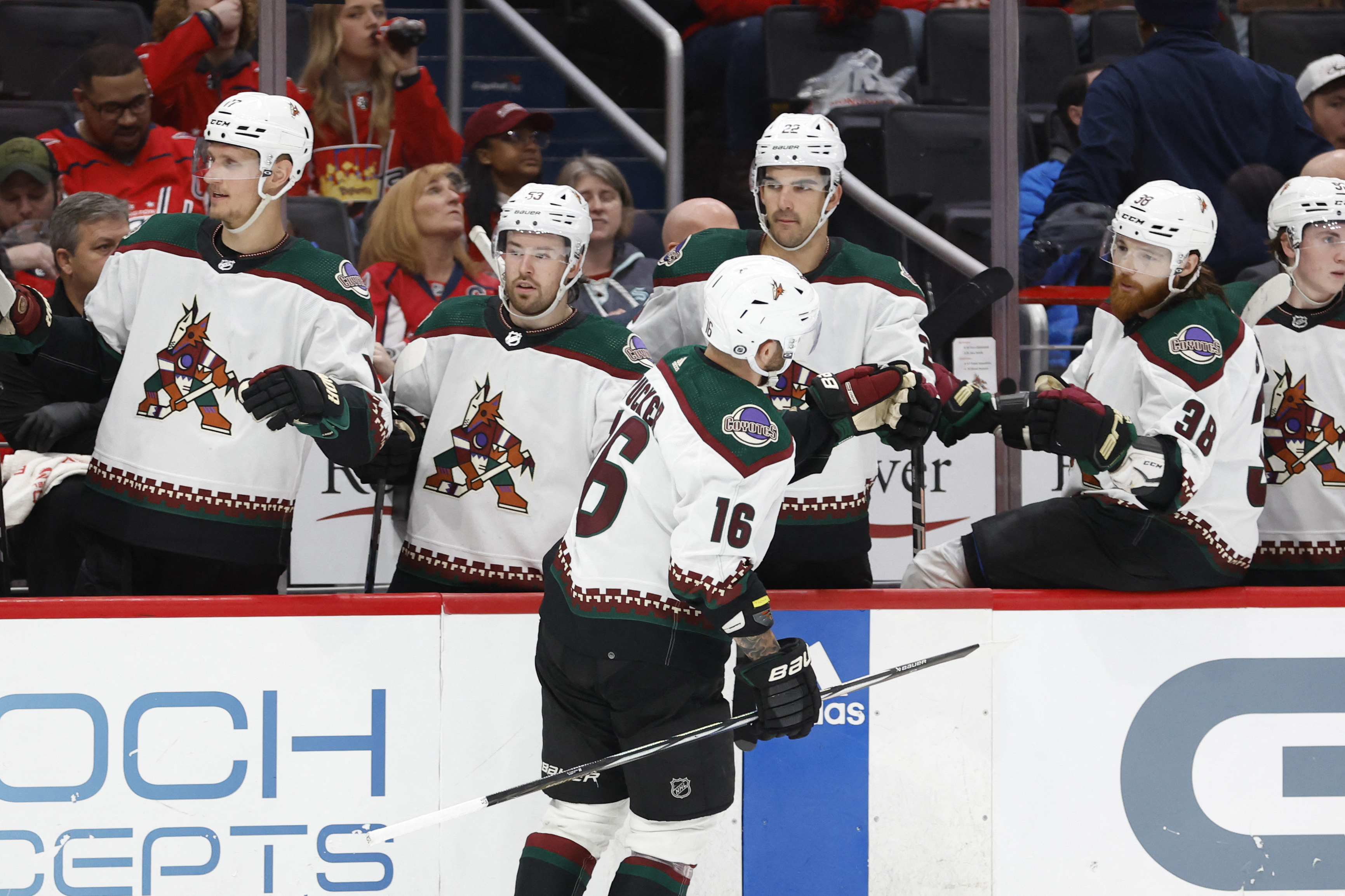 Coyotes breeze past Caps for second straight win after 14-game slide ...