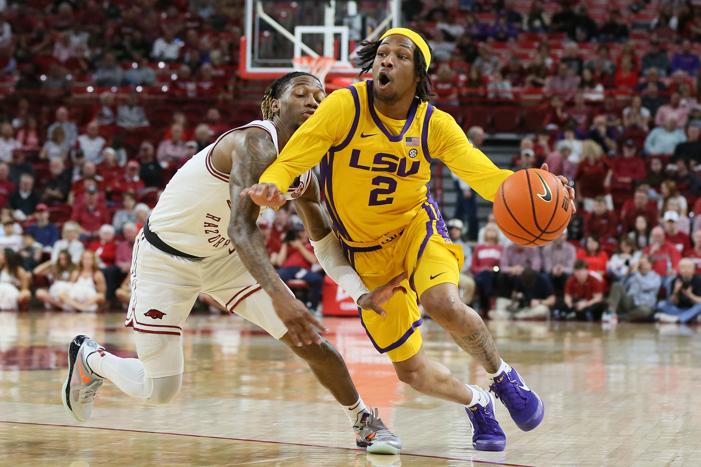 Khalif Battle, Arkansas prove to be too much to handle for LSU | Reuters