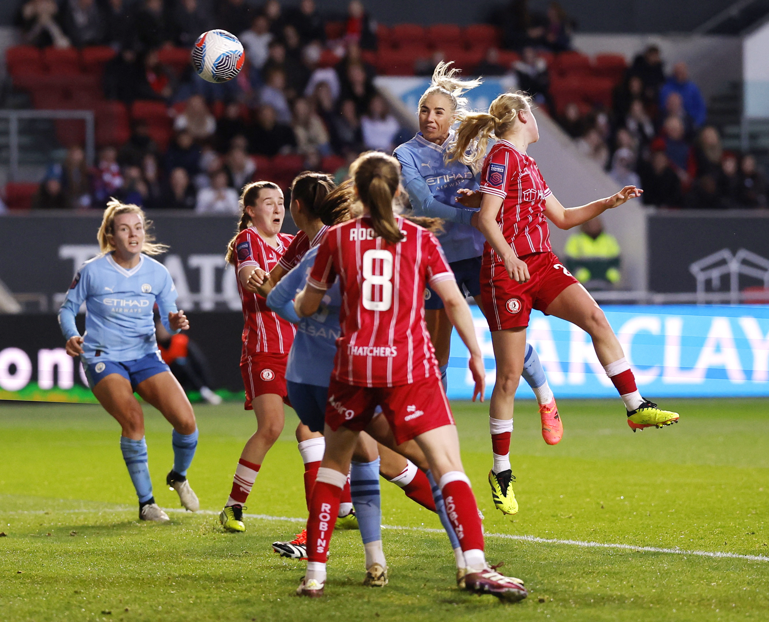 Man City extend WSL lead, Bristol City relegated | Reuters