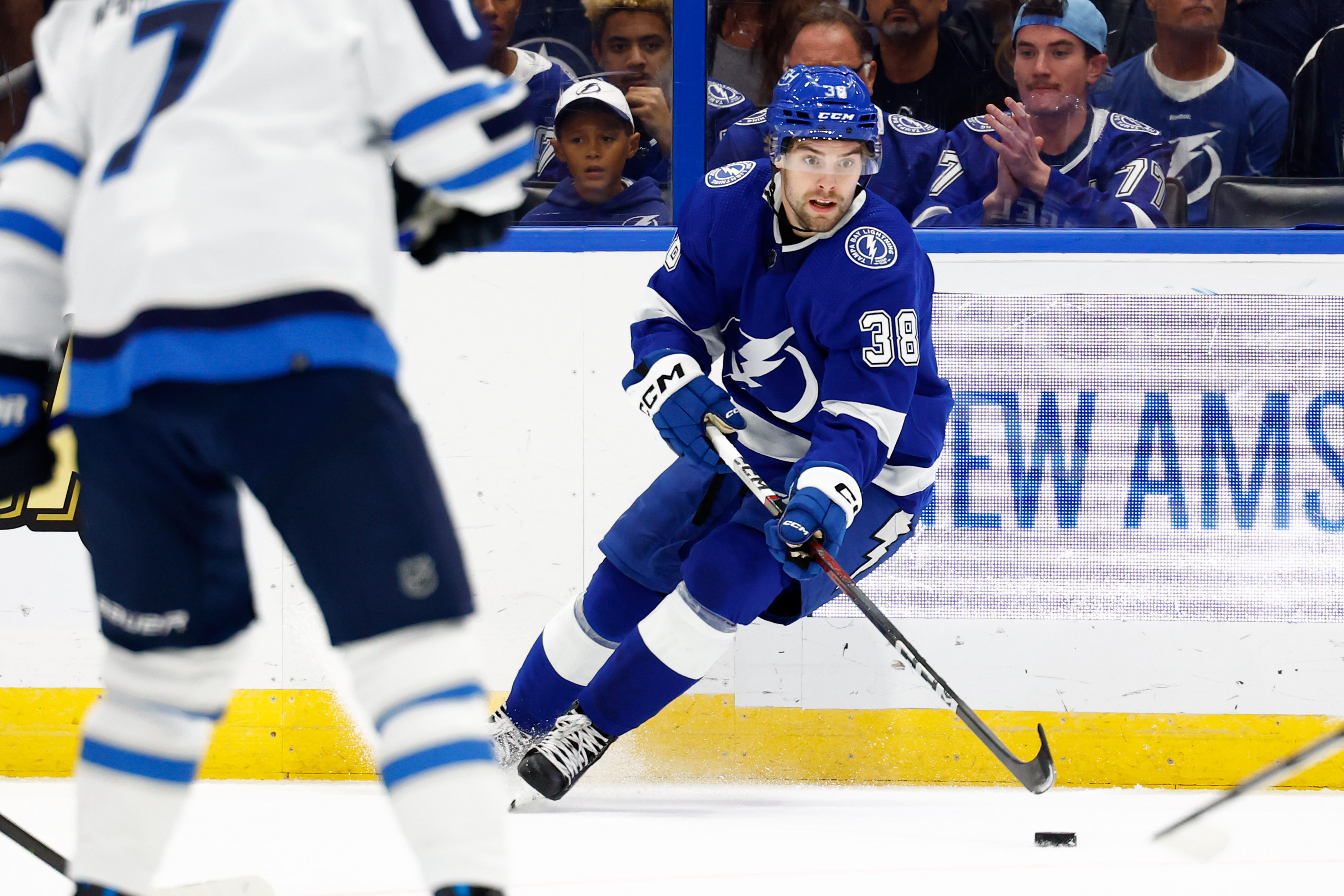 Adam Lowry leads Jets past Lightning in overtime | Reuters