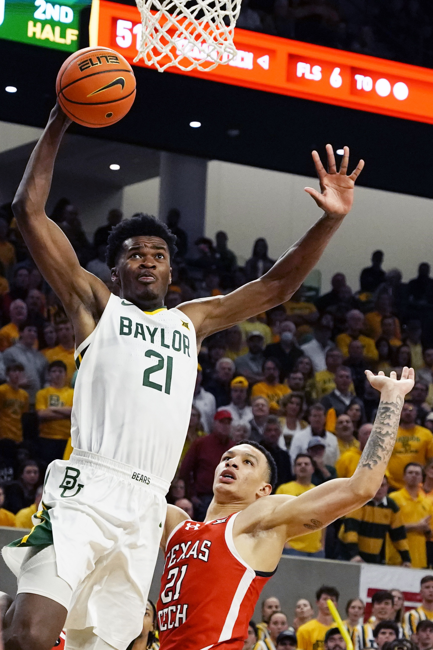 No. 13 Baylor edges No. 23 Texas Tech thanks to strong 2nd half | Reuters