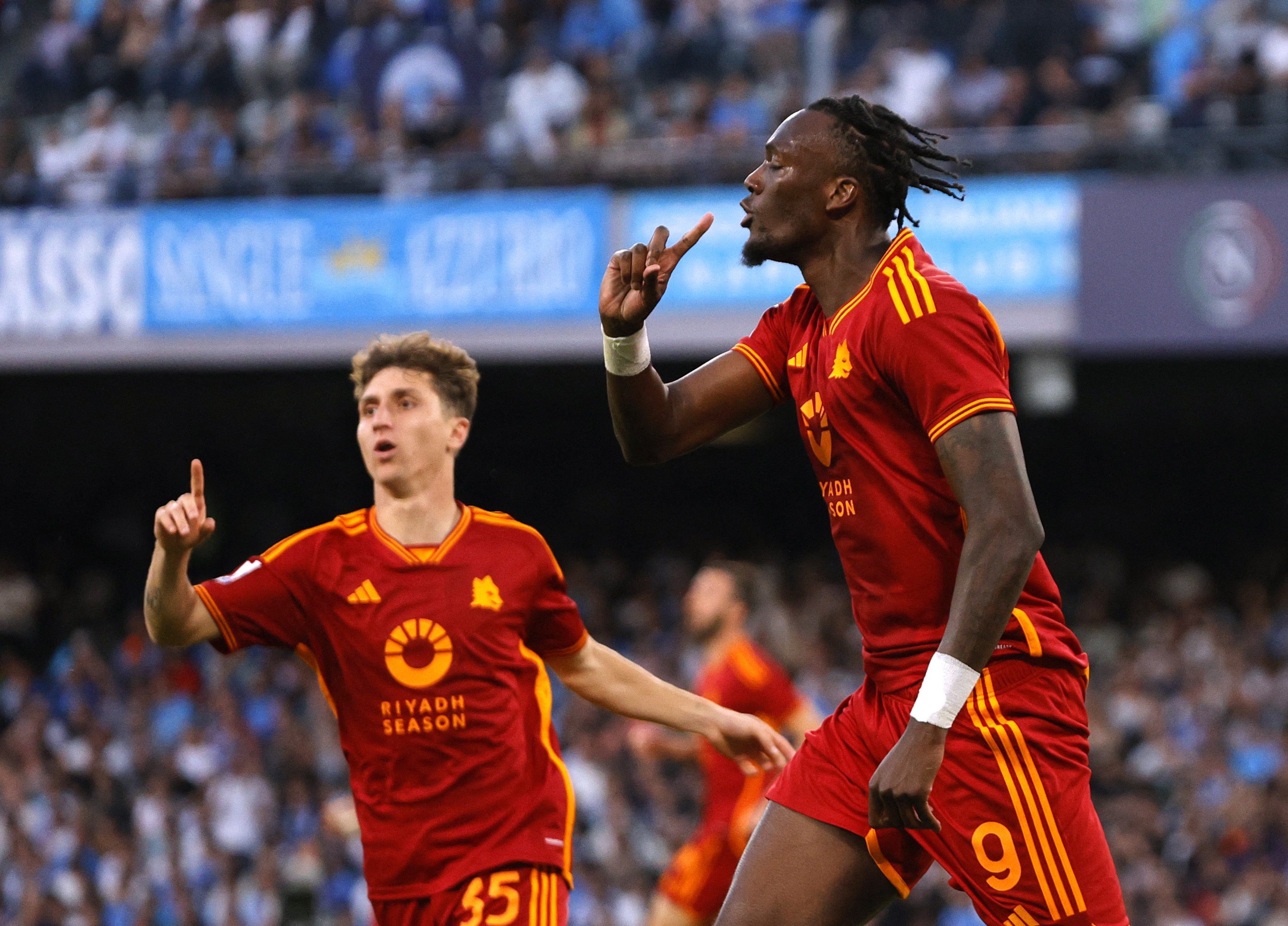 Napoli held to 2-2 draw by Roma after late Abraham header | Reuters