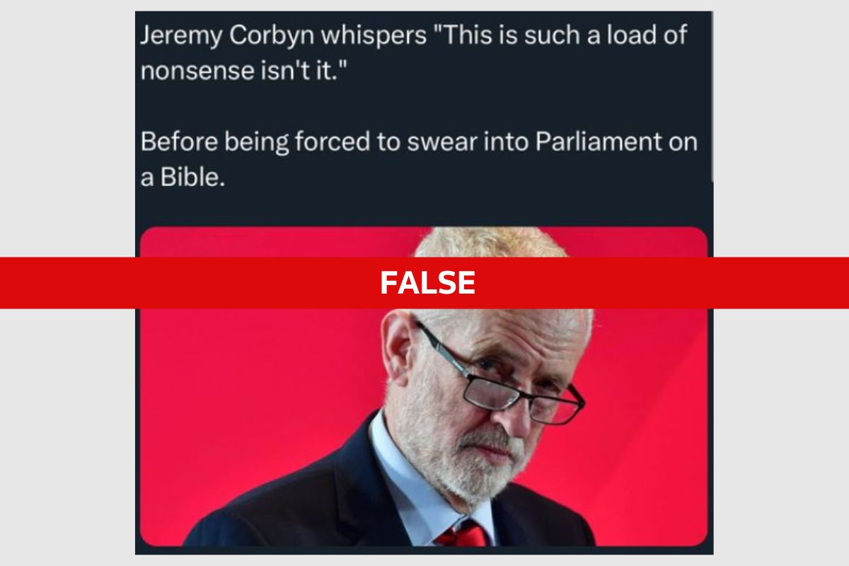 Fact Check: British MP Corbyn was not forced to swear in using Bible ...