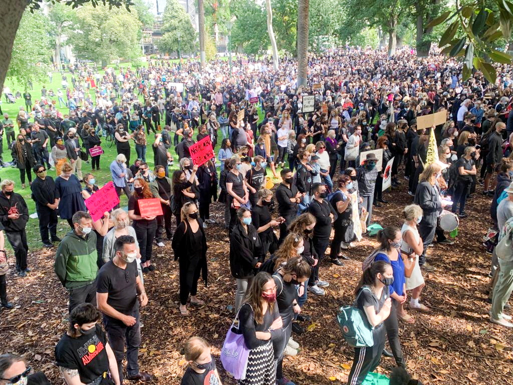Thousands rally at Australia’s parliament to demand justice for sexual ...