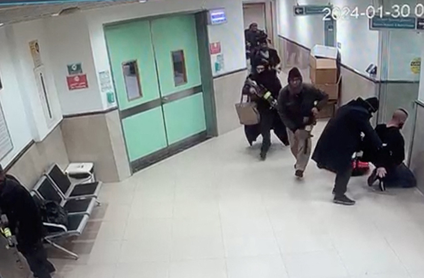 The hospital raid by undercover Israeli commandos frame by frame | Reuters