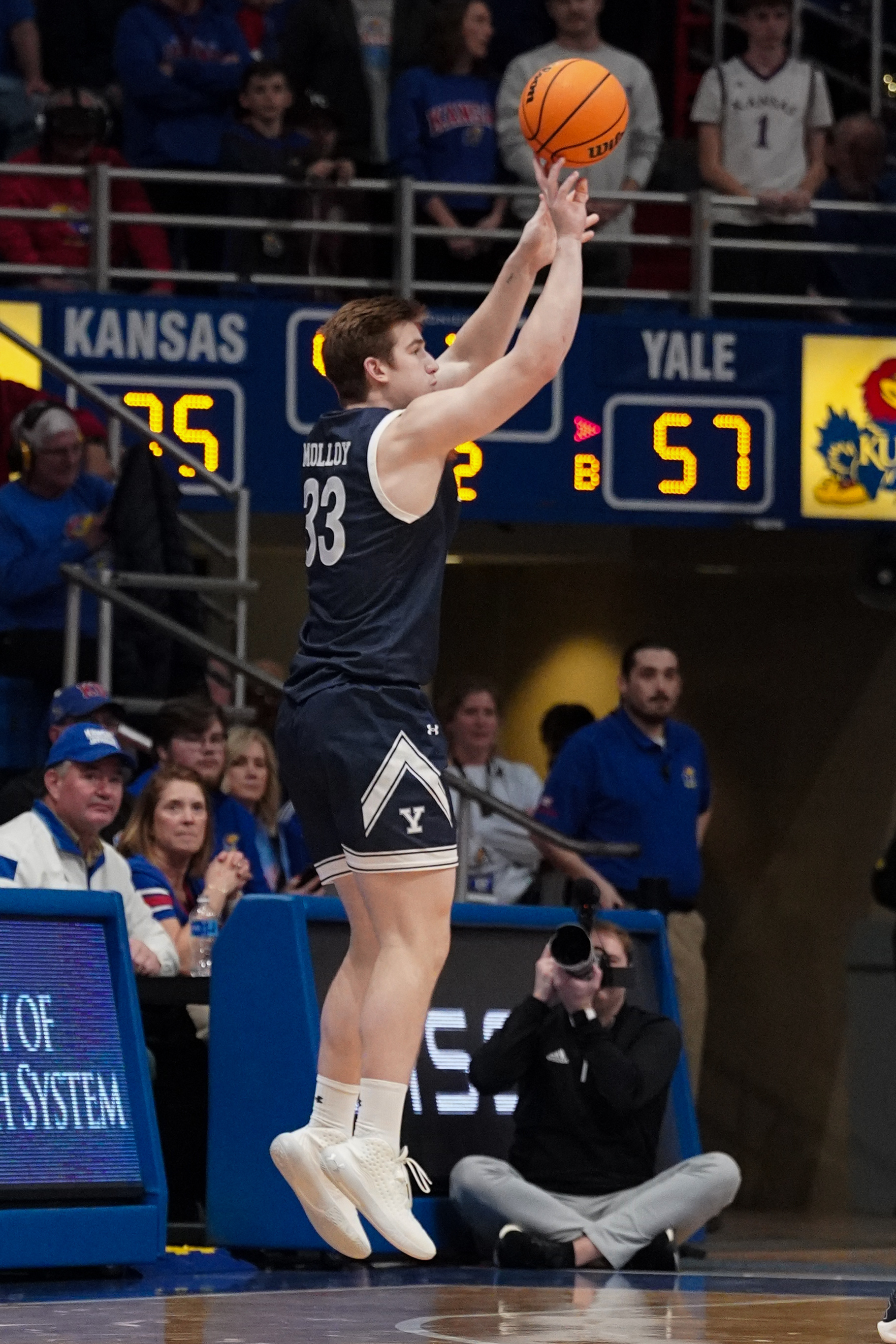 Kevin McCullar (34 points) helps No. 2 Kansas escape pesky Yale | Reuters