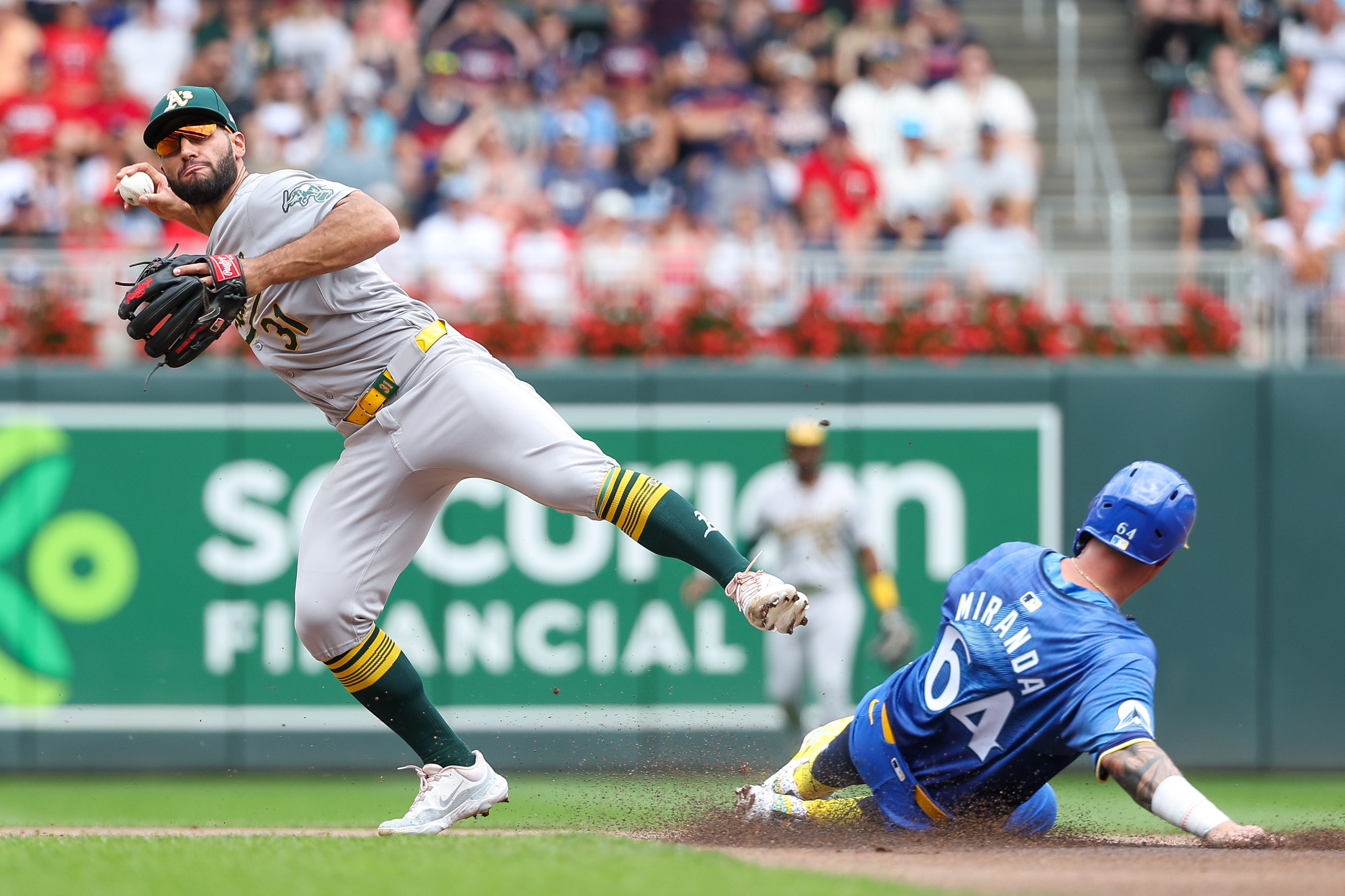 Jose Miranda's blast lifts Twins in DH sweep of Athletics | Reuters
