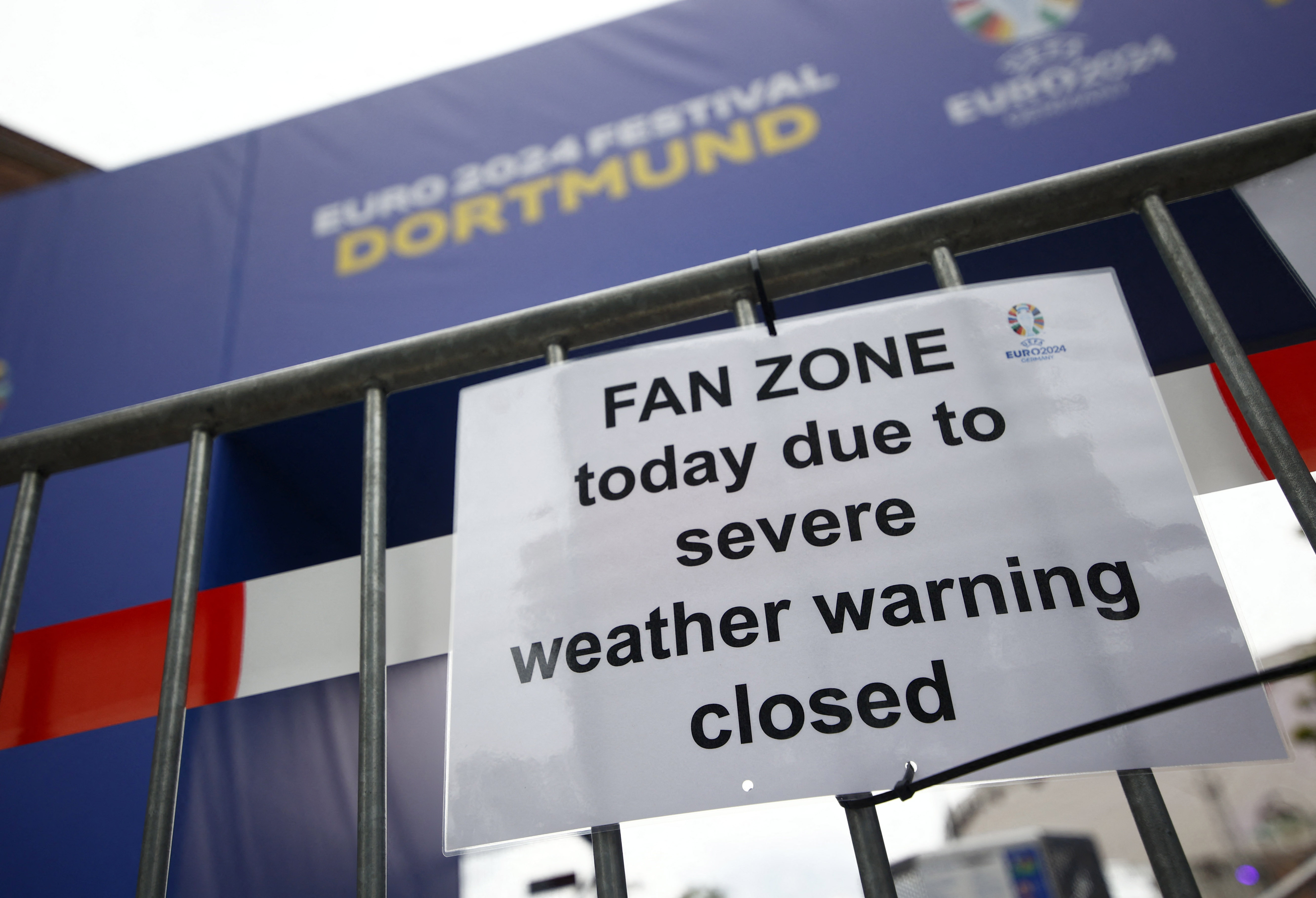 Weather warning shuts down Berlin's Euro 2024 fan zones | Reuters