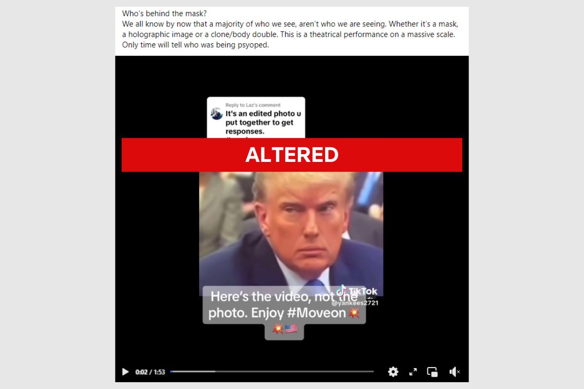 Fact Check: Trump’s facial features altered in court appearance clip ...