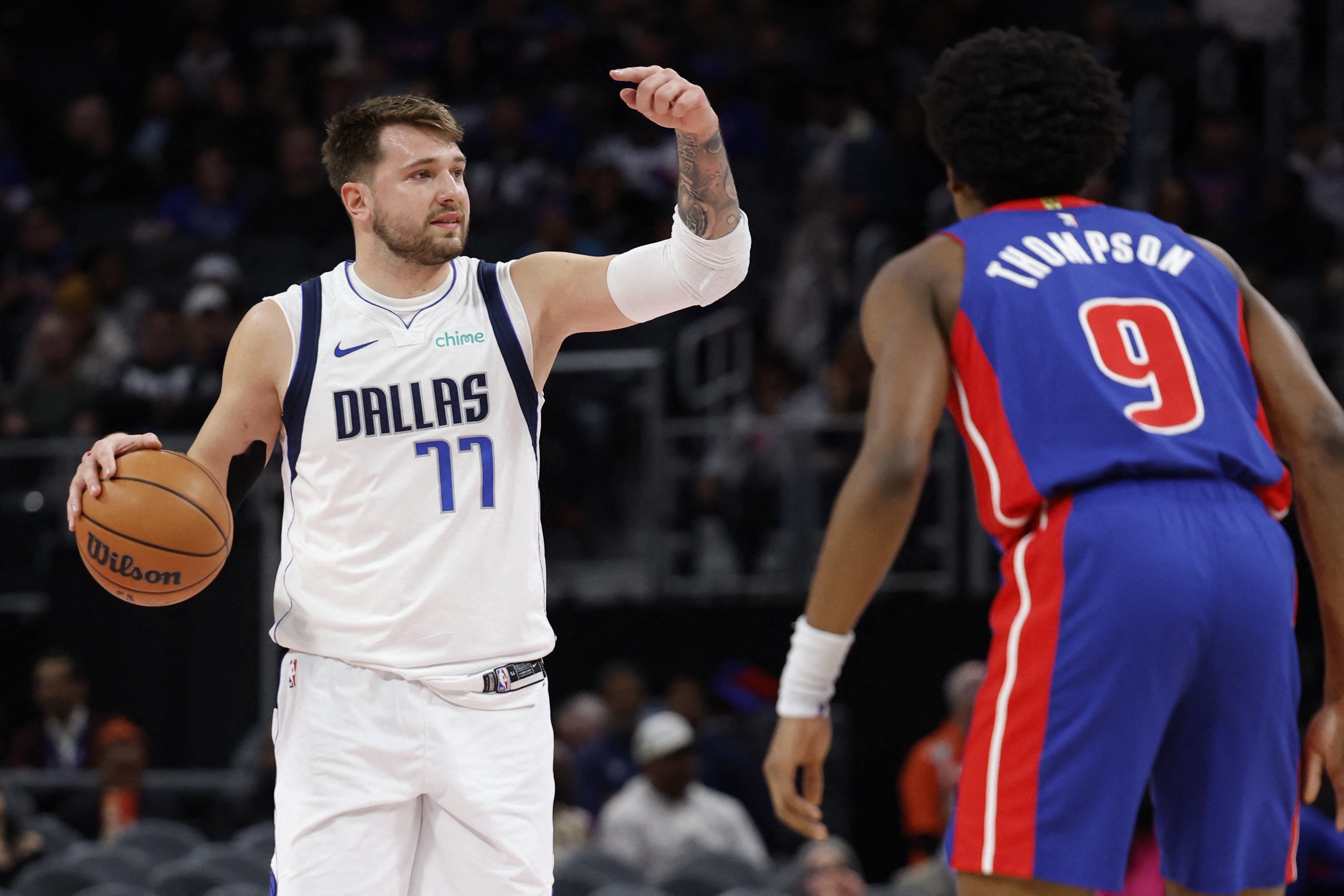 Luka Doncic sets triple-double mark as Mavs top Pistons | Reuters