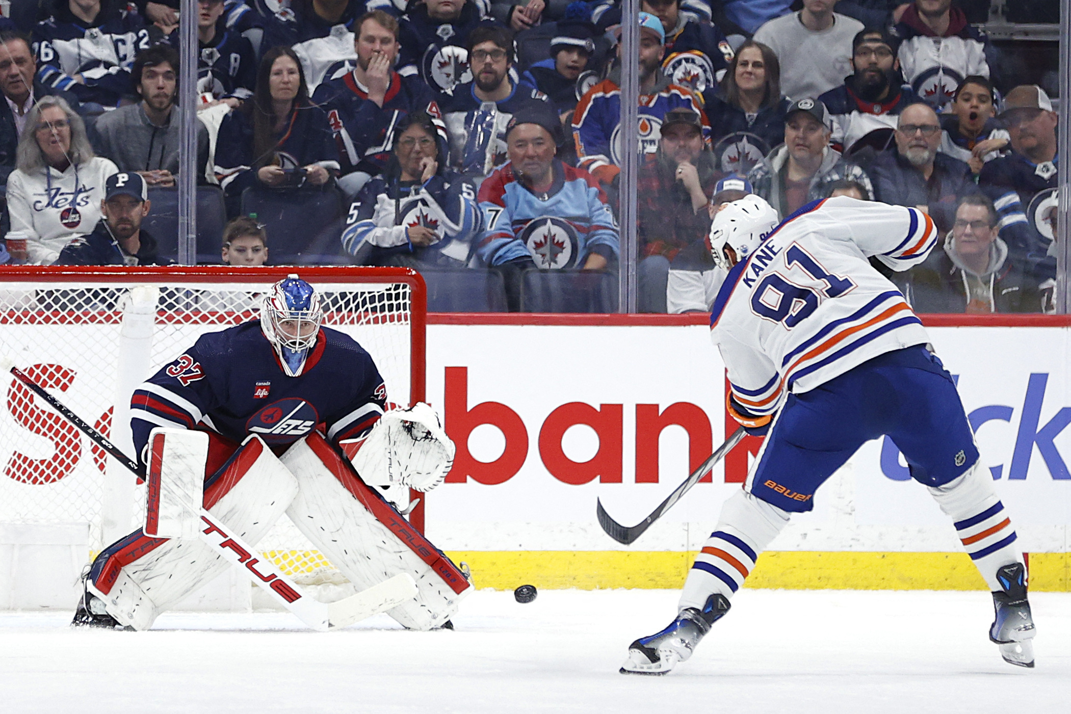 Zach Hyman's 200th career goal lifts Oilers over Jets in OT | Reuters