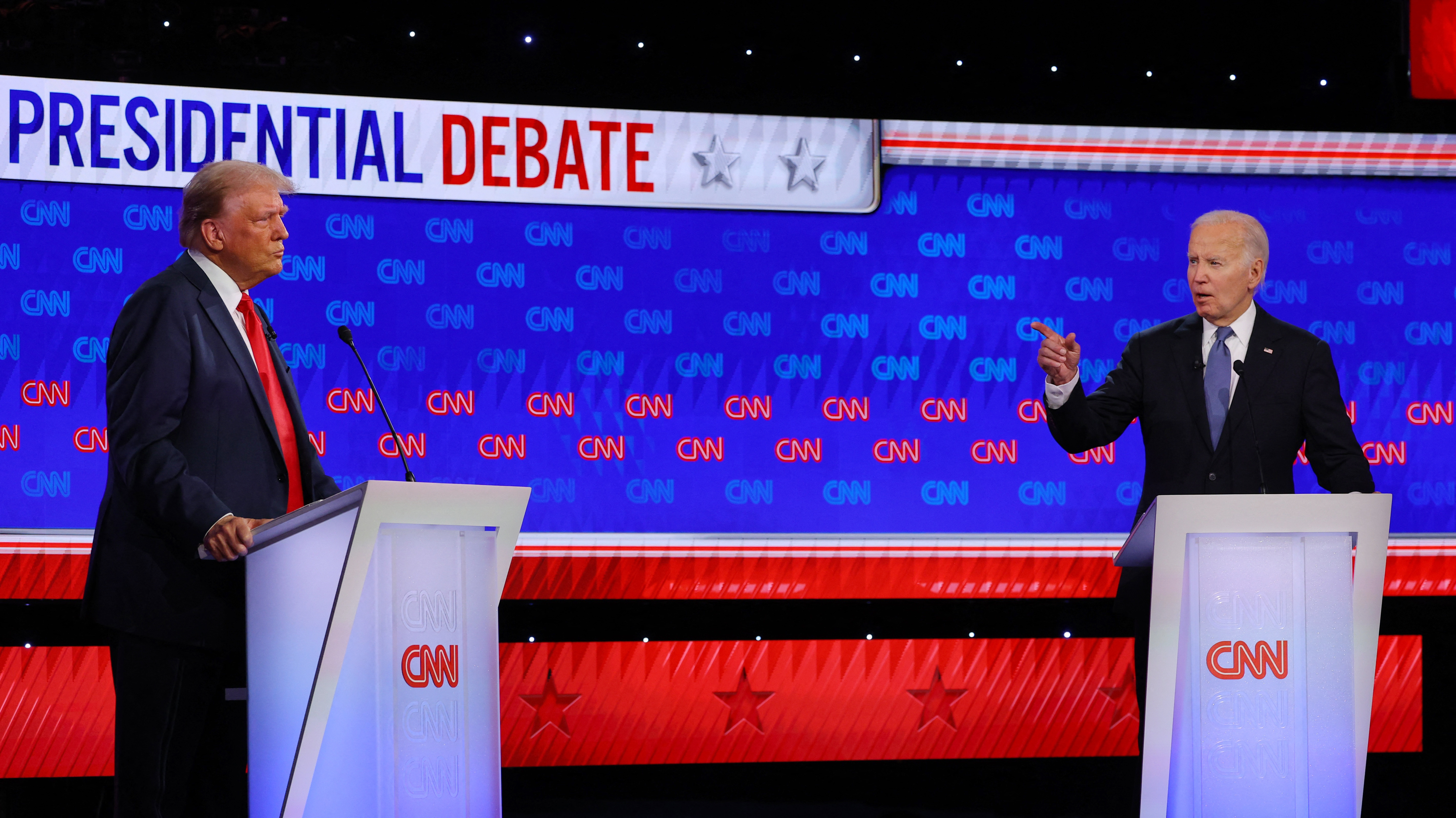 Biden delivers uneven performance under Trump’s barrage of falsehoods ...