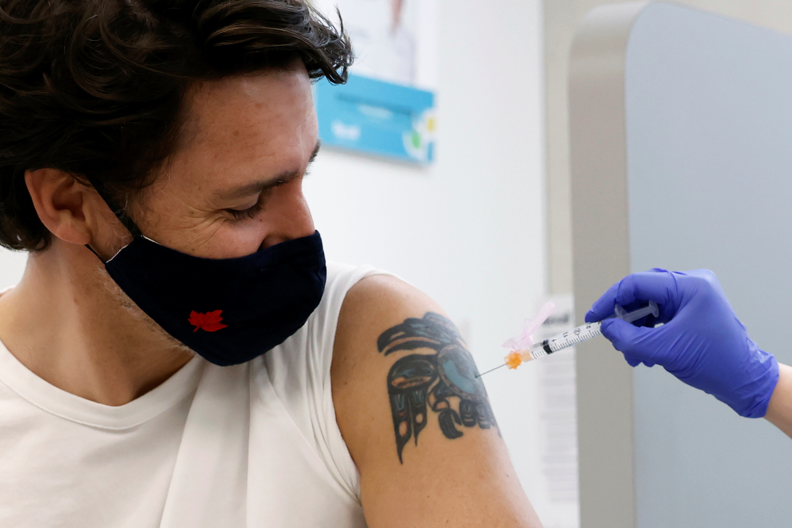 Canadian PM Trudeau receives first dose of AstraZeneca's COVID-19 ...