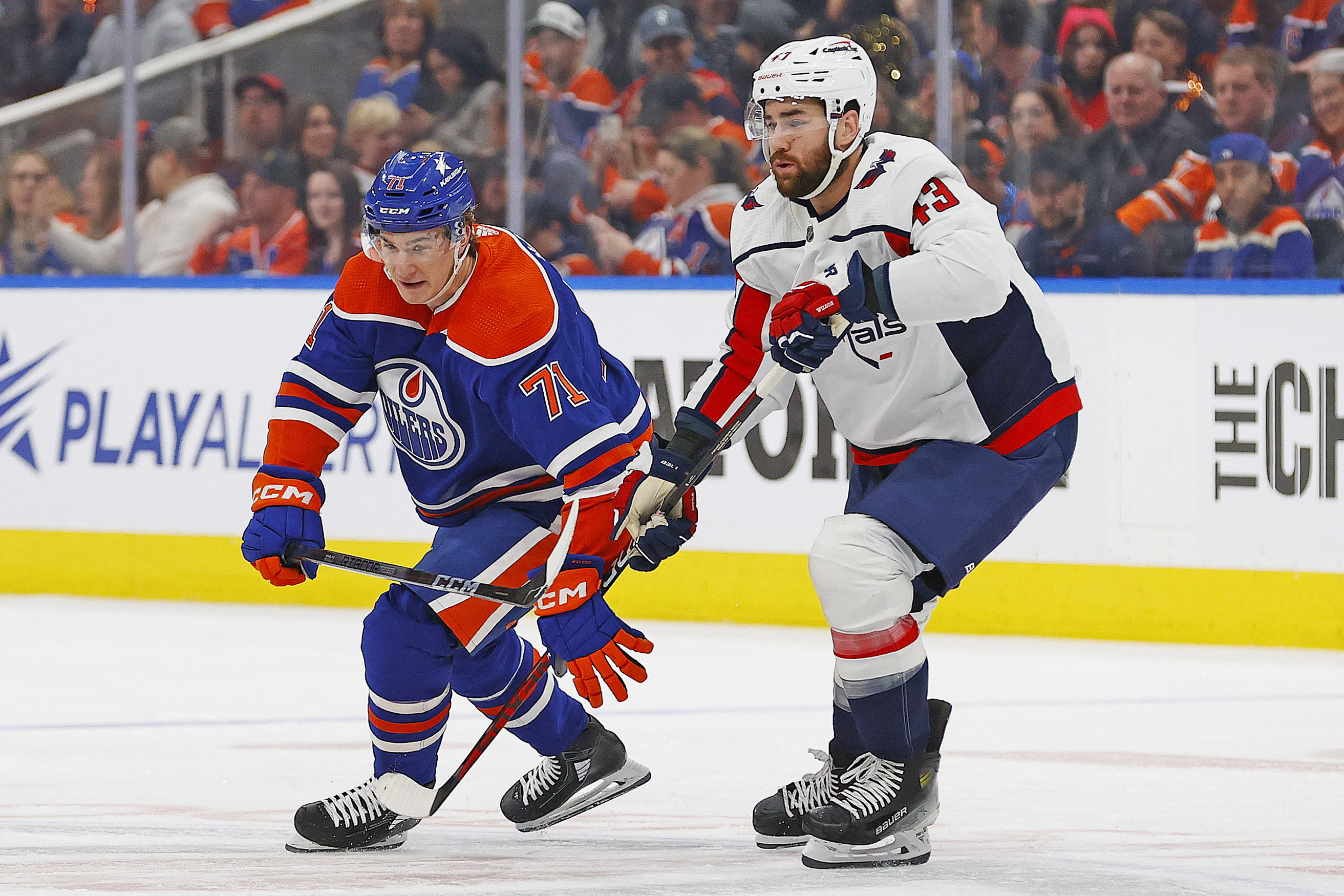 Zach Hyman's hat trick highlights Oilers' rout of Caps | Reuters