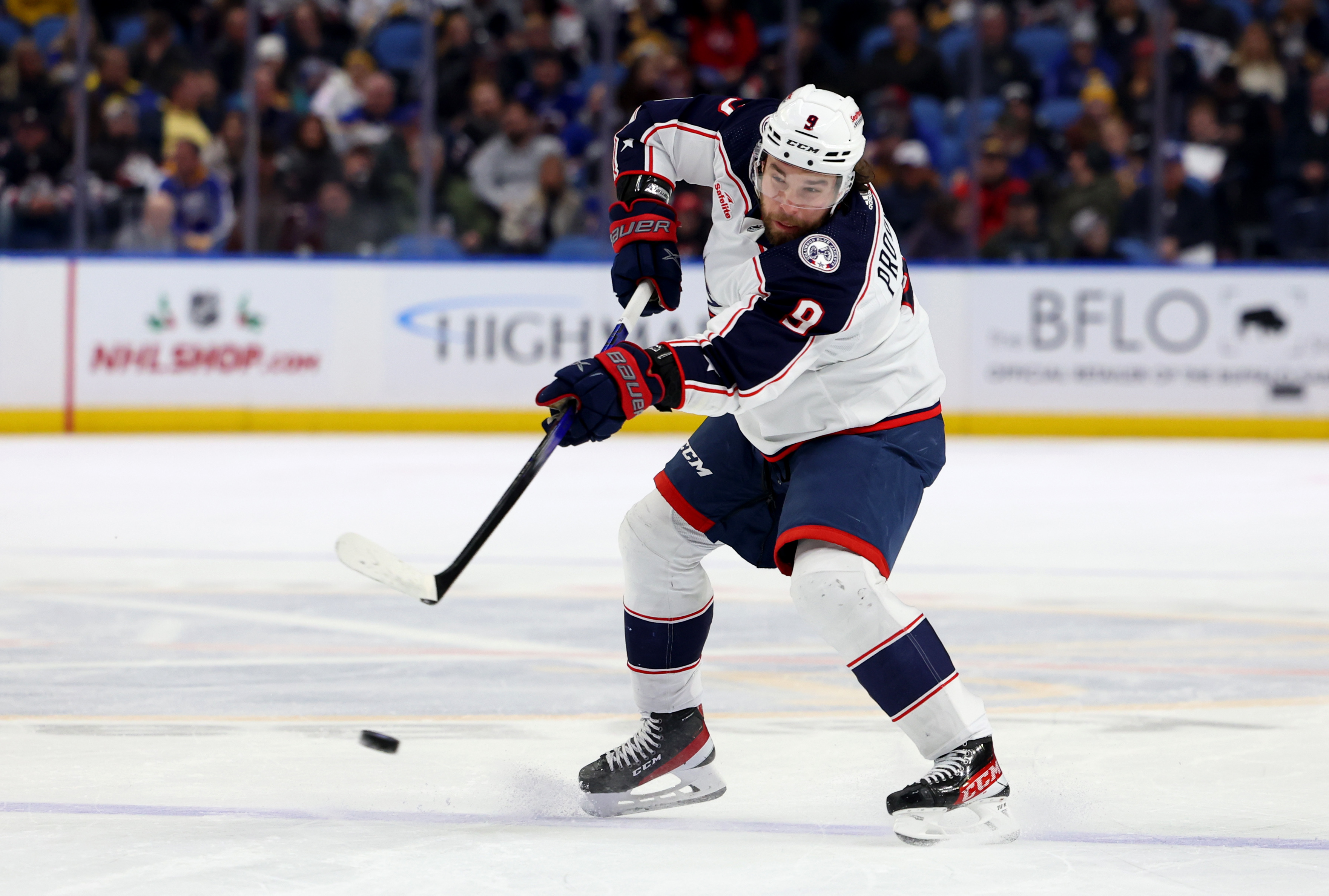 Kirill Marchenko's hat trick helps Blue Jackets clobber Sabres | Reuters