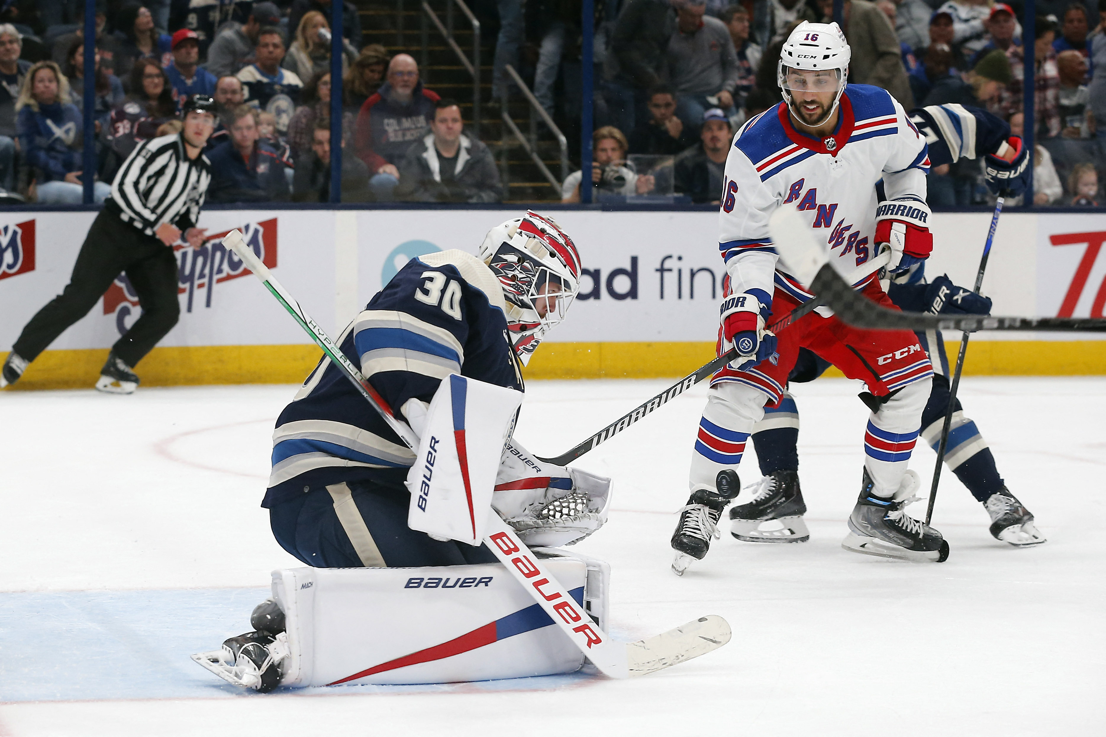 Boone Jenner's natural hat trick propels Jackets past Rangers | Reuters