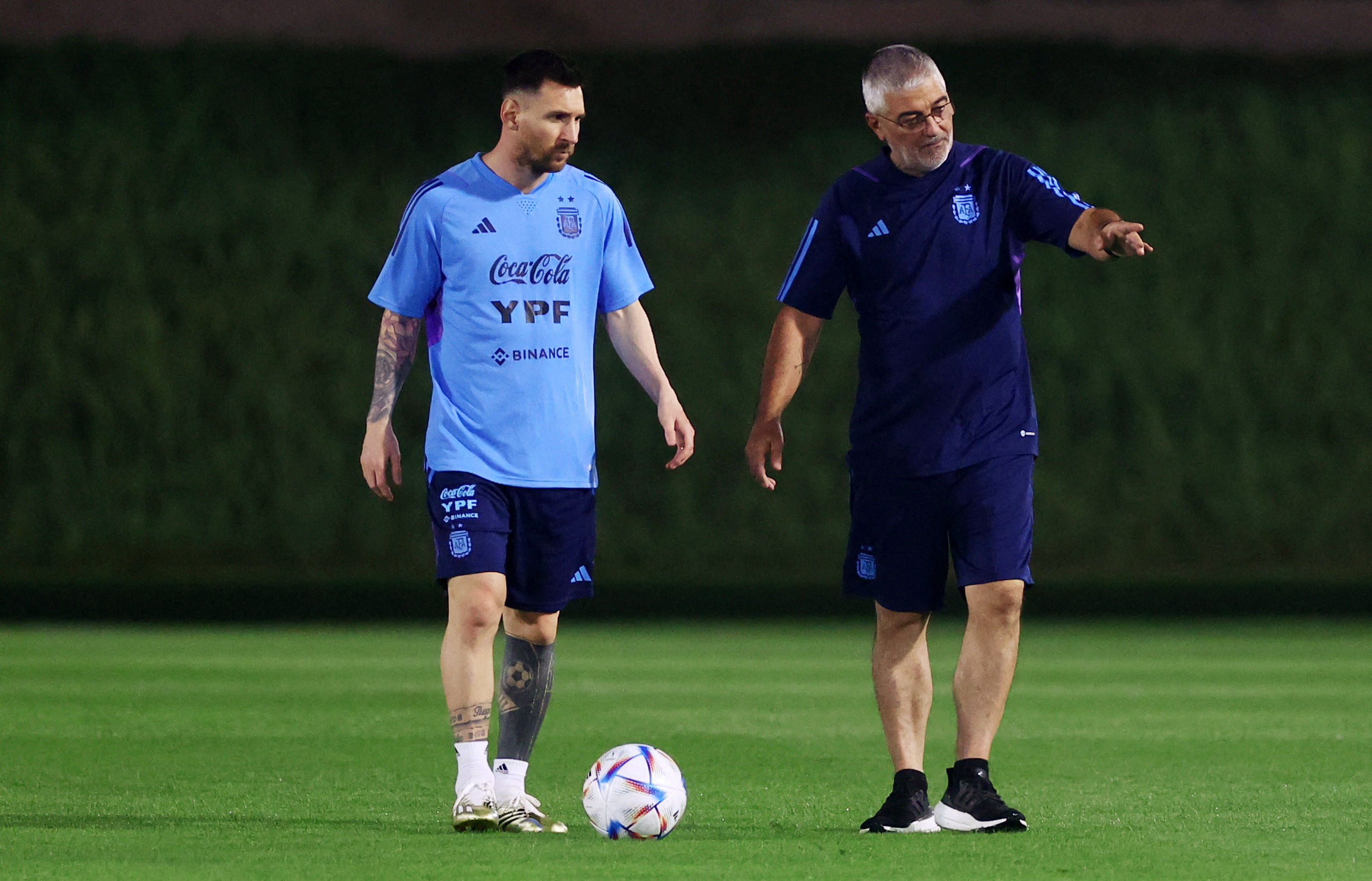 Messi does light training away from Argentina team | Reuters
