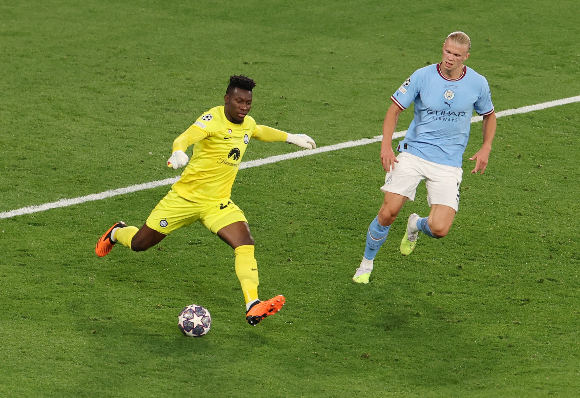 Man City and Inter goalless at halftime in Champions League final | Reuters