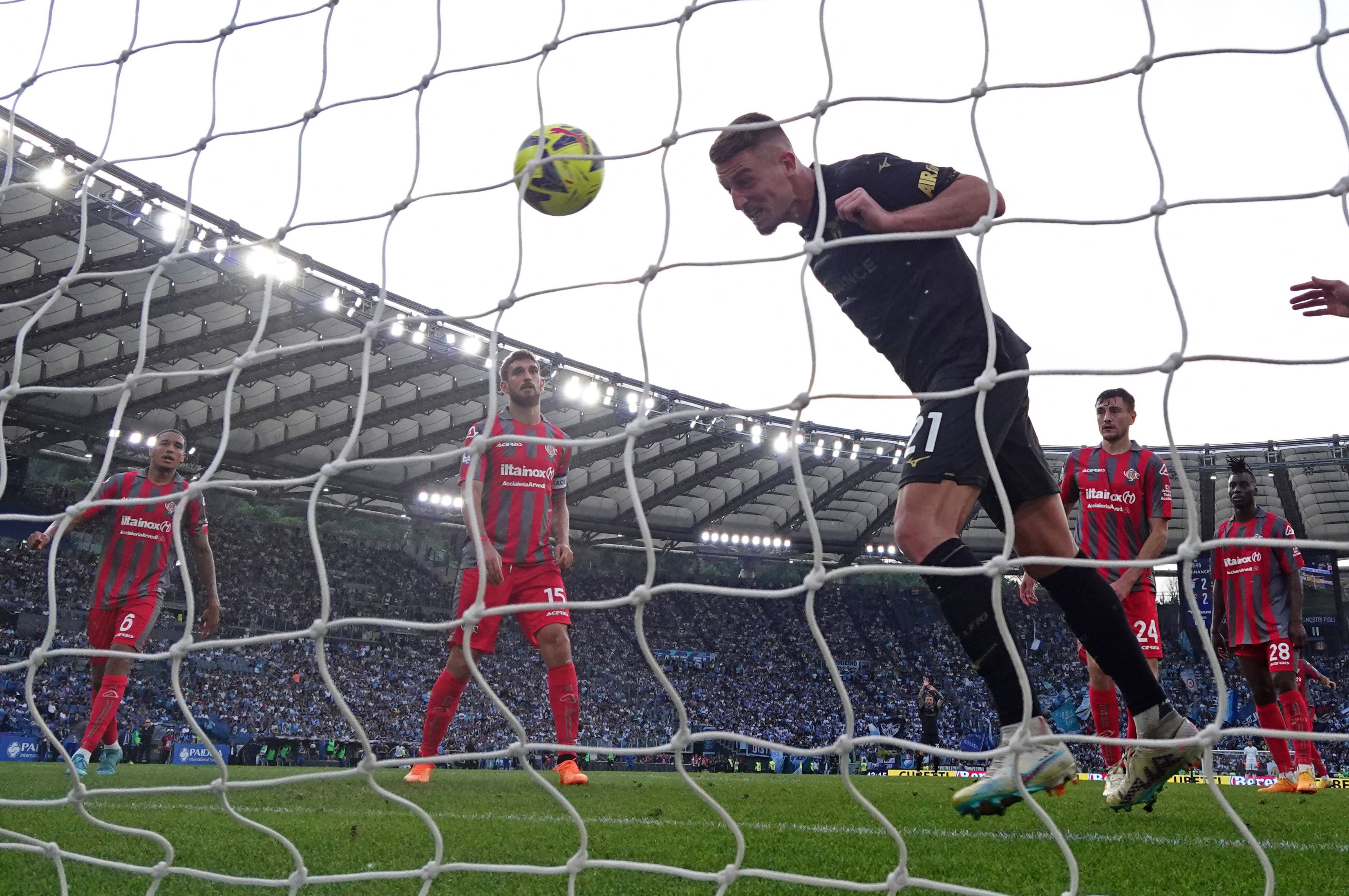 Milinkovic-Savic double sends Lazio back up to second | Reuters