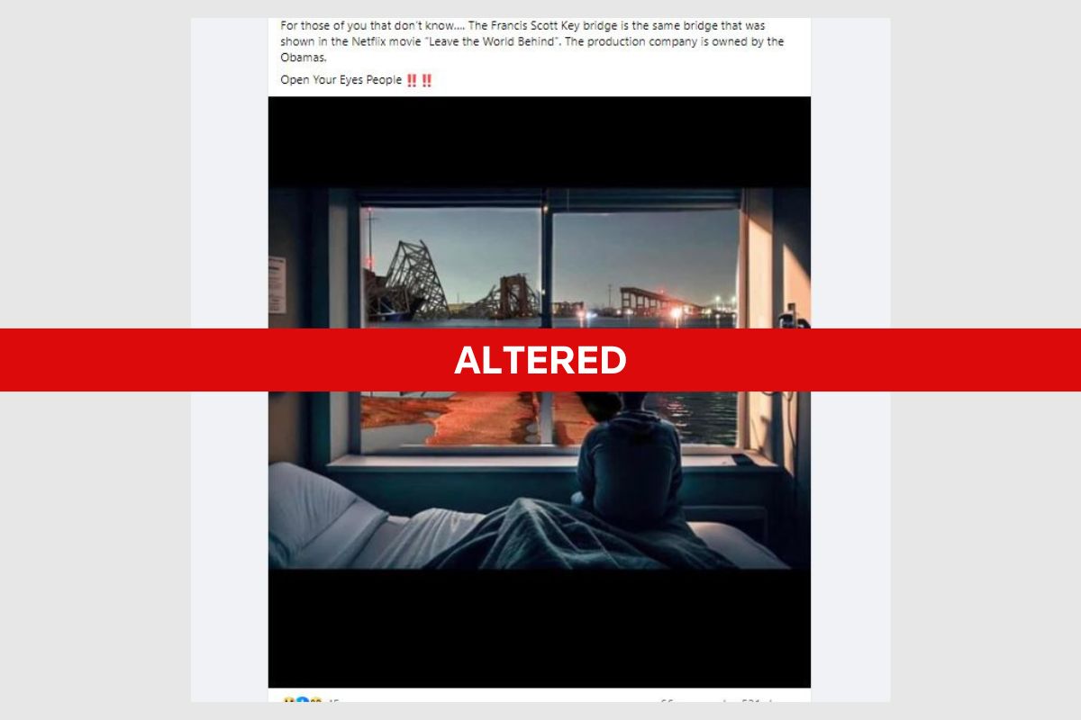 Fact Check: Fabricated image of Baltimore bridge collapse not from 2023 ...
