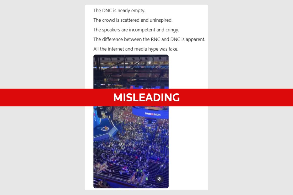 Fact Check: The DNC did not have a ‘nearly empty’ audience | Reuters