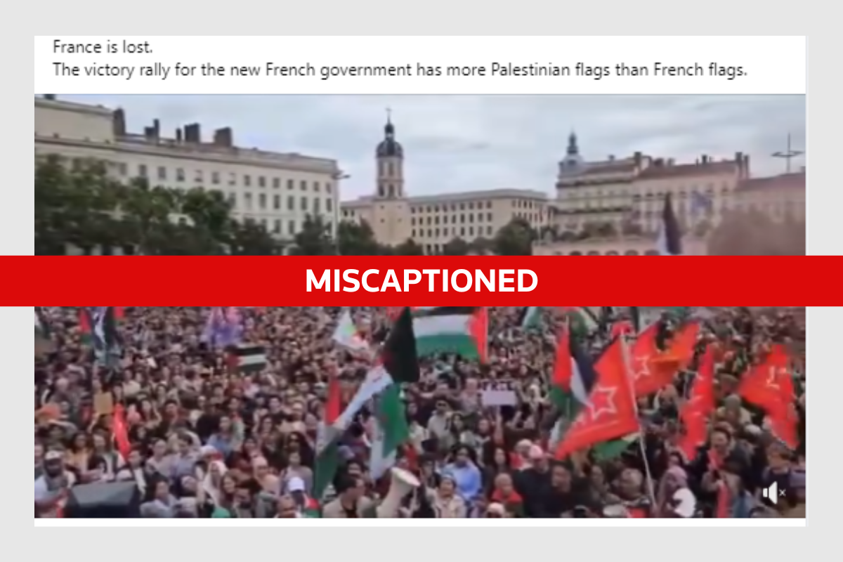 Fact Check: Pro-Palestinian protest video mislabeled as French post ...