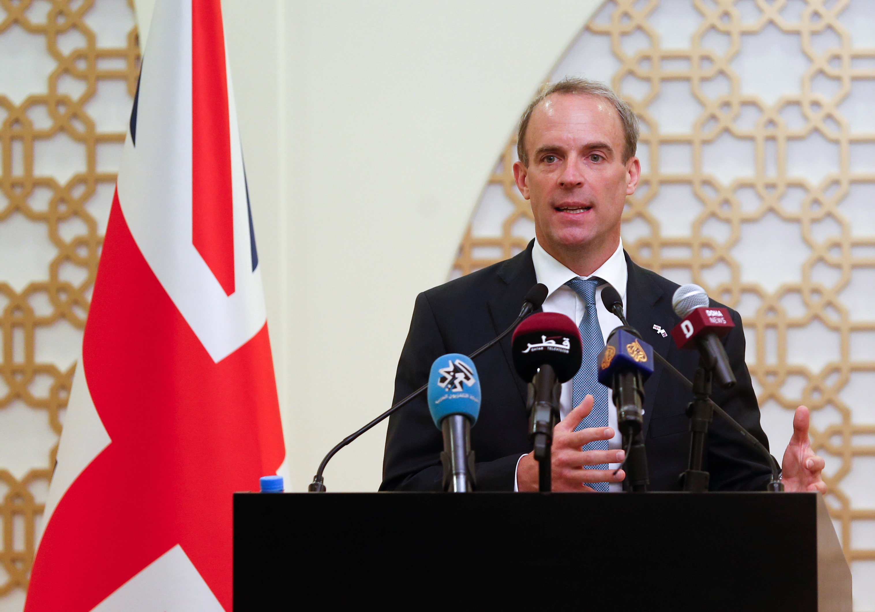Britain's Raab, in Qatar, cites need to engage with Taliban | Reuters