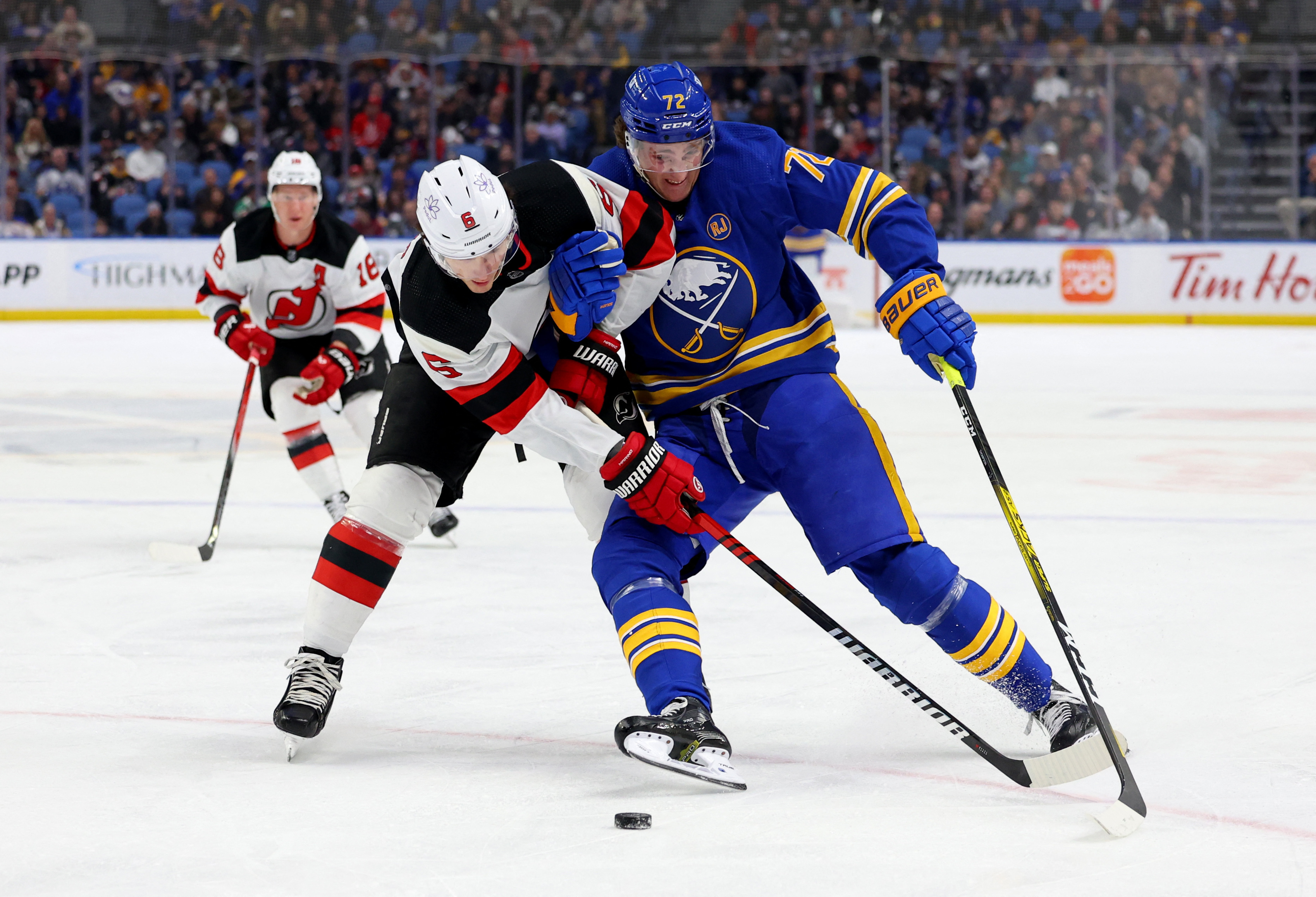 Tage Thompson scores 4 goals as Sabres top Devils | Reuters