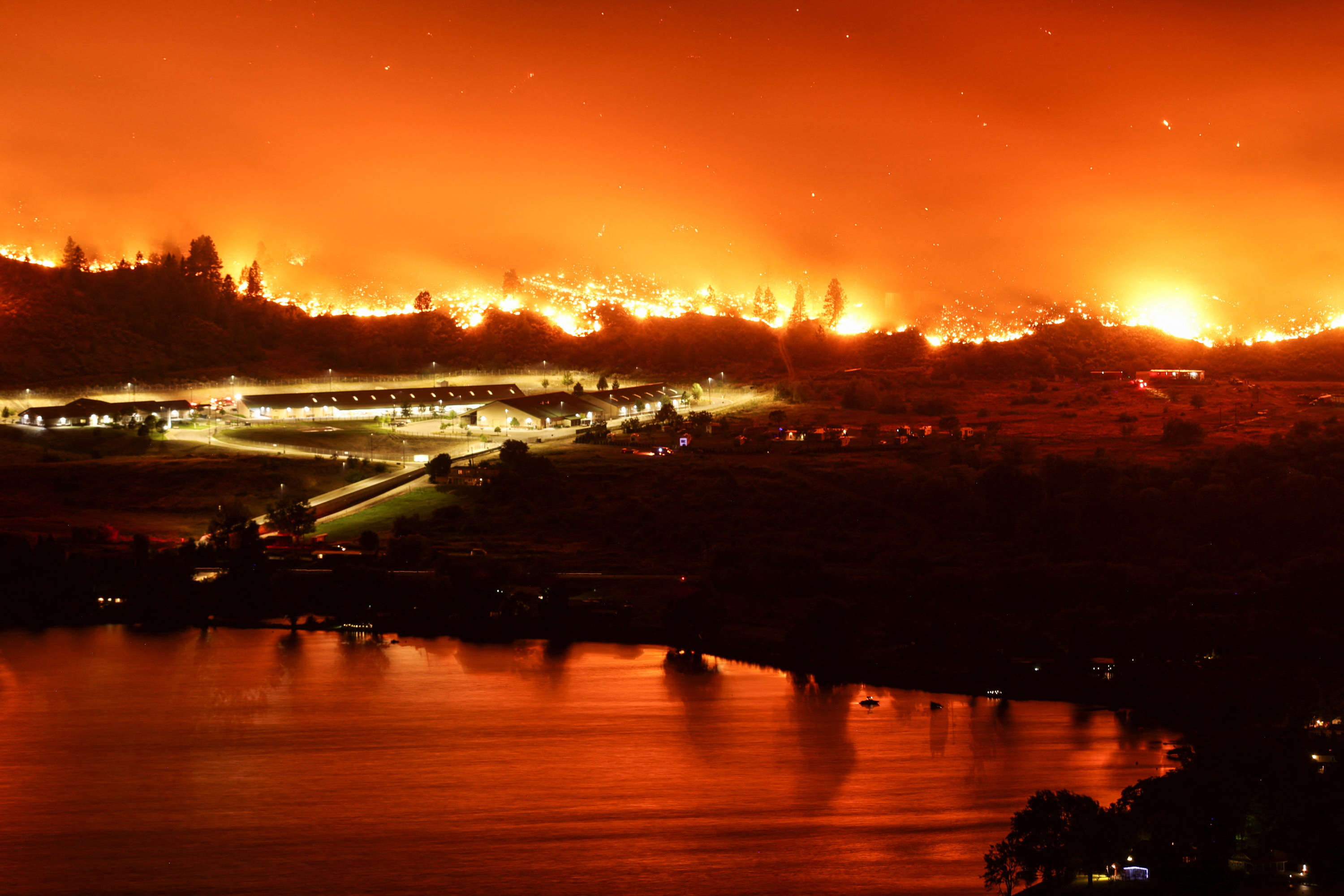 Evacuation order issued for western Canadian town as wildfire crosses ...