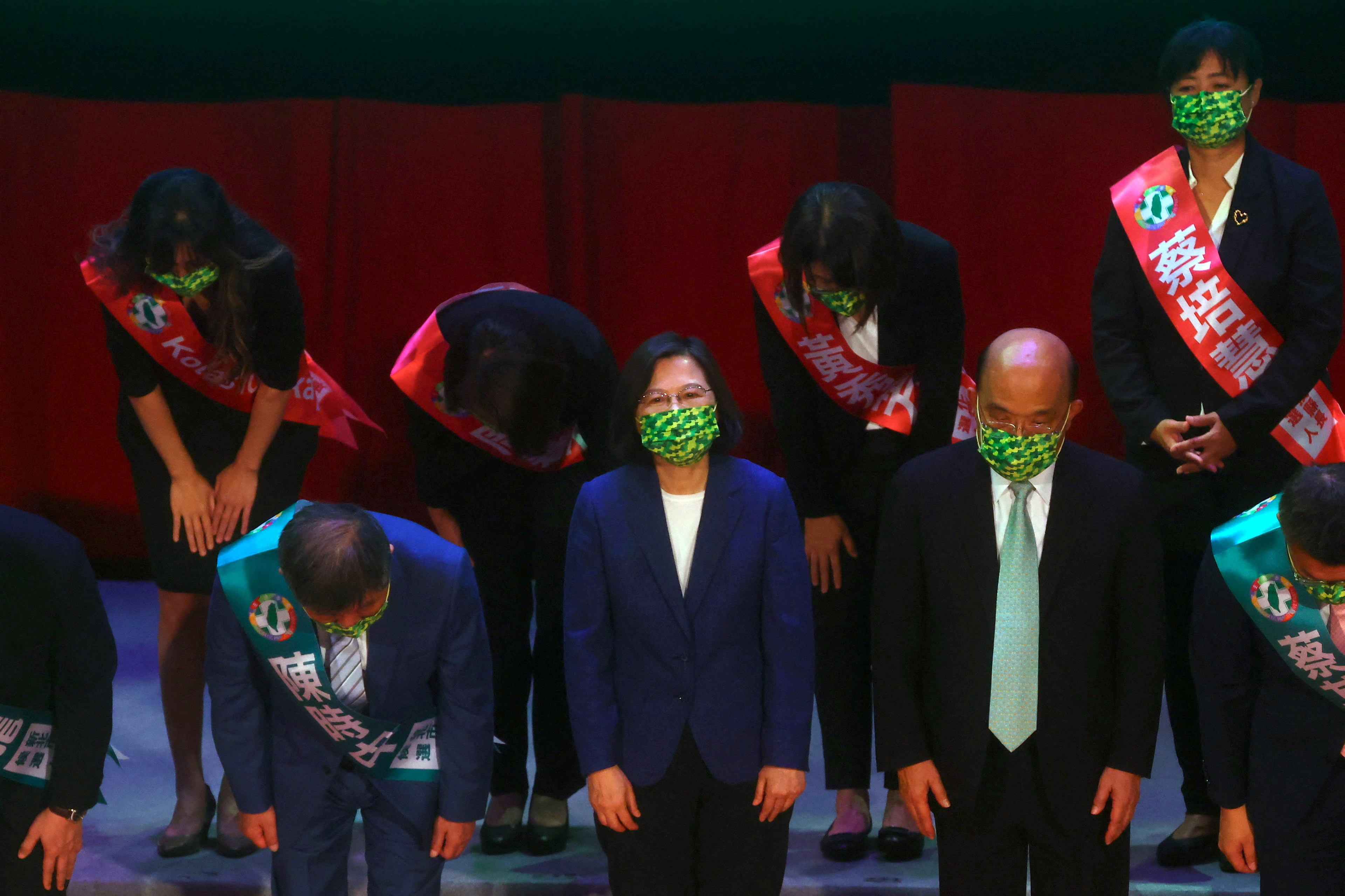 'Captain Taiwan' President Tsai launches local election campaign | Reuters