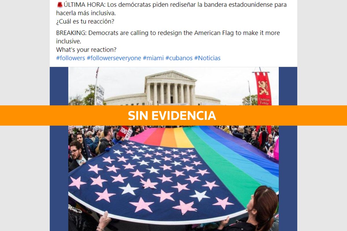 Verificación: No hay evidencia de que los demócratas pidieran rediseñar ...