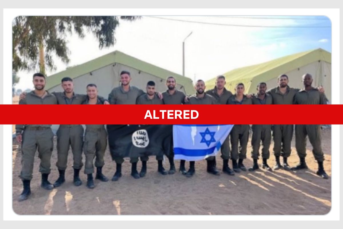 Fact Check: Photo showing Israeli soldiers with Islamic State flag is ...
