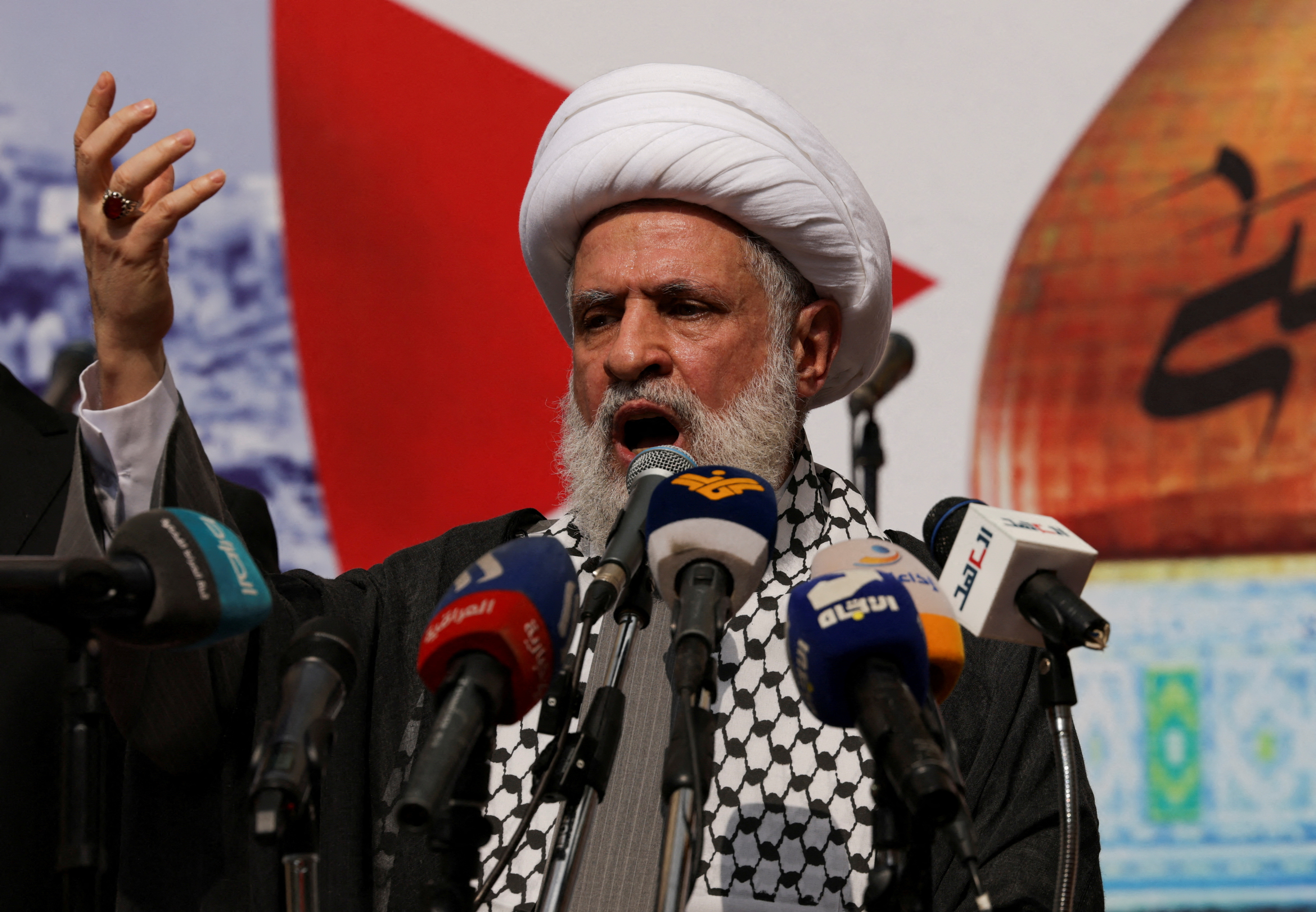 Who is Sheikh Naim Qassem, Hezbollah's deputy leader who spoke on ...