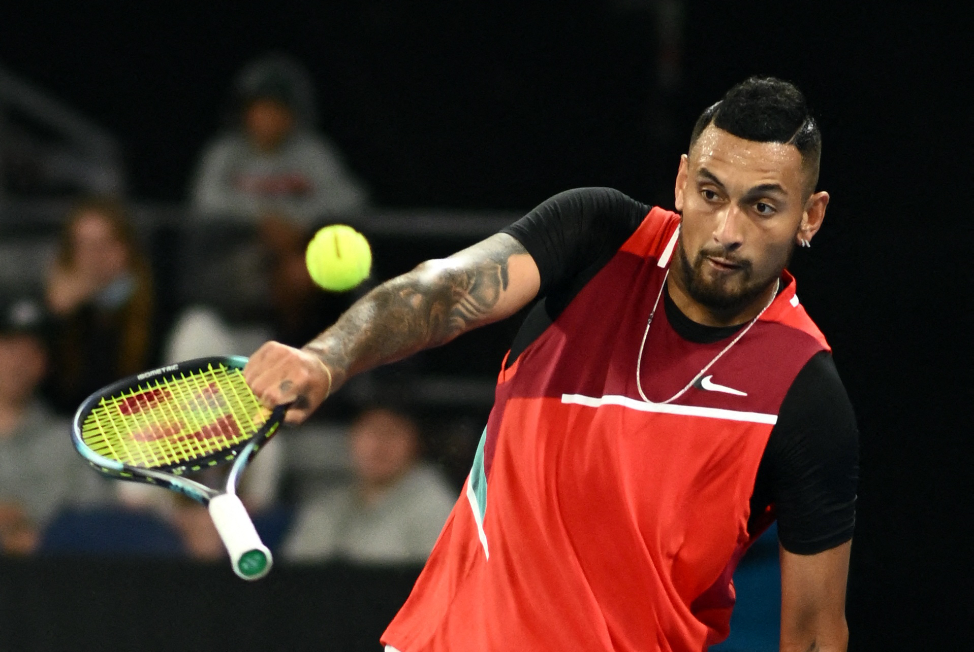Showman Kyrgios goes from sick-bed to second round | Reuters