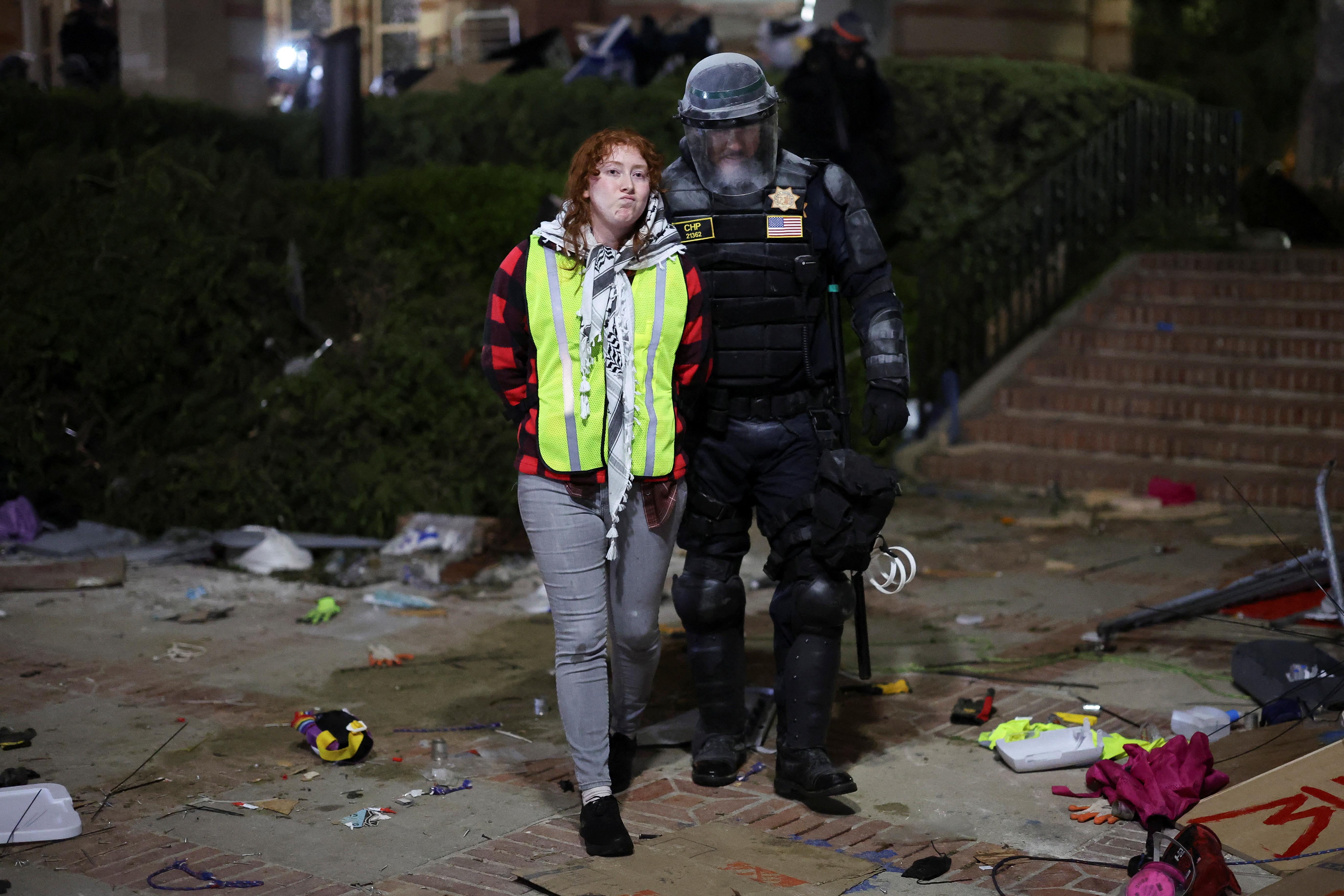 In pictures: Police storm UCLA protest encampment - May 2, 2024 | Reuters