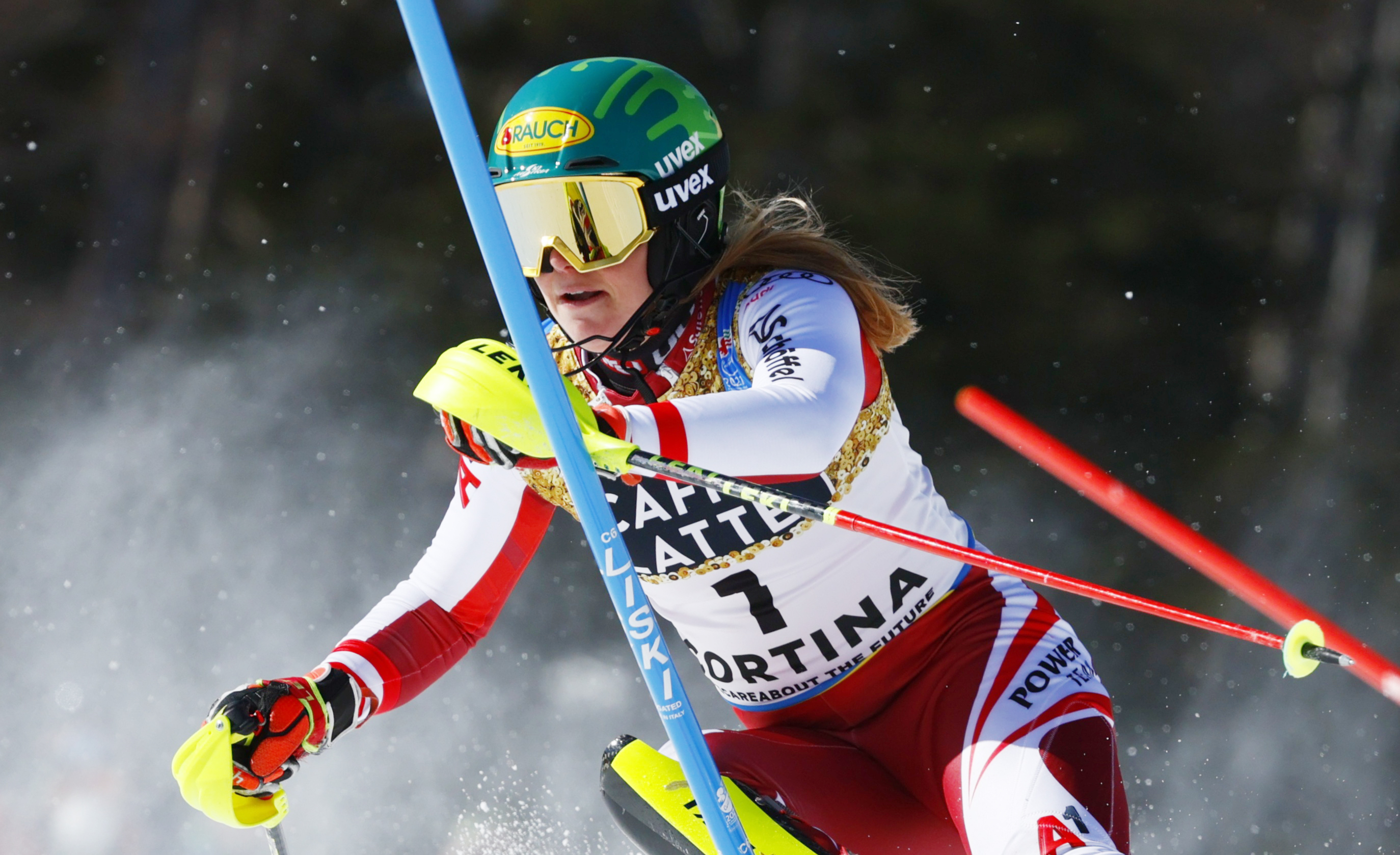 Alpine skiing-Liensberger ends Shiffrin's reign with slalom gold | Reuters