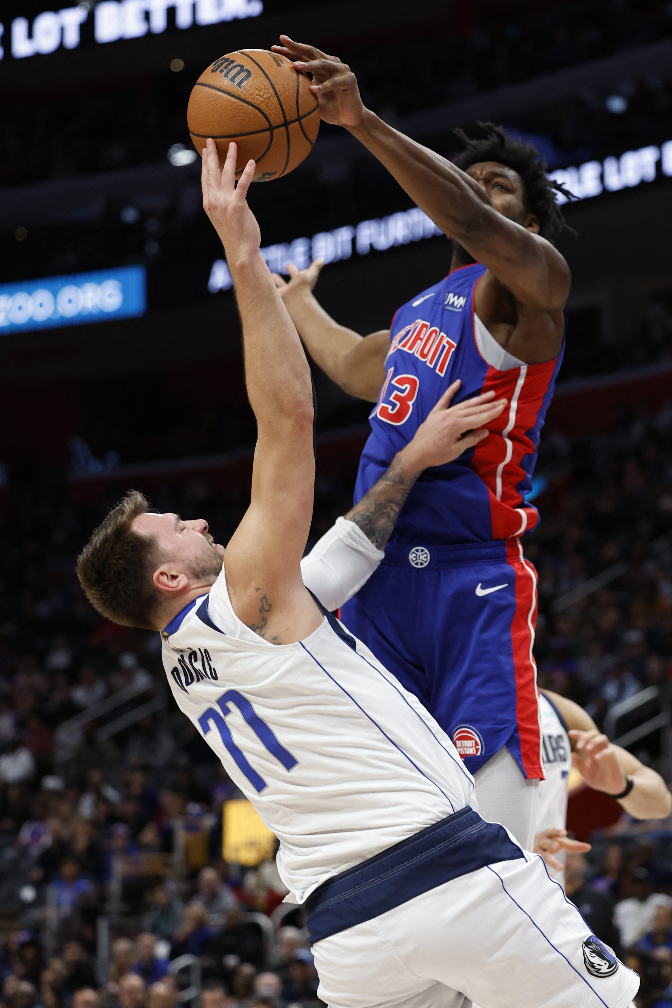 Luka Doncic sets triple-double mark as Mavs top Pistons | Reuters