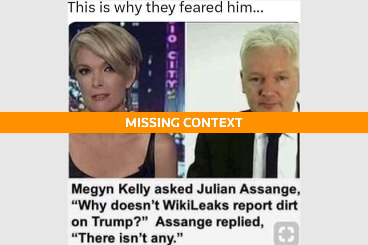 Fact Check: Julian Assange 2016 remarks on Trump are misquoted online ...