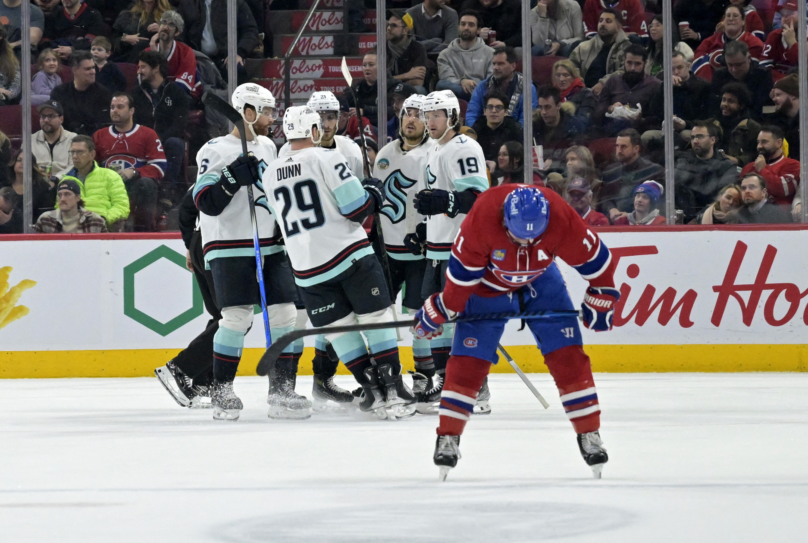 Sean Monahan's two goals lift Habs over Kraken | Reuters